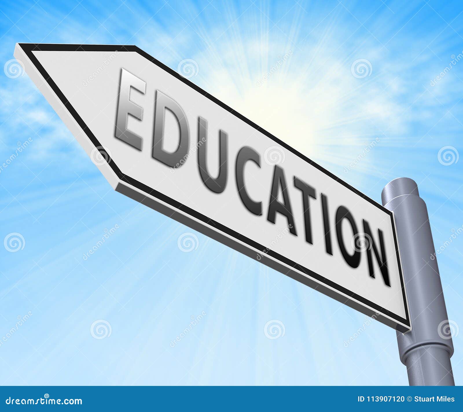 Education Sign Displaying Learn Tutoring 3d Illustration Stock ... Education Sign Displaying Learn Tutoring 3d Illustration Stock ...
