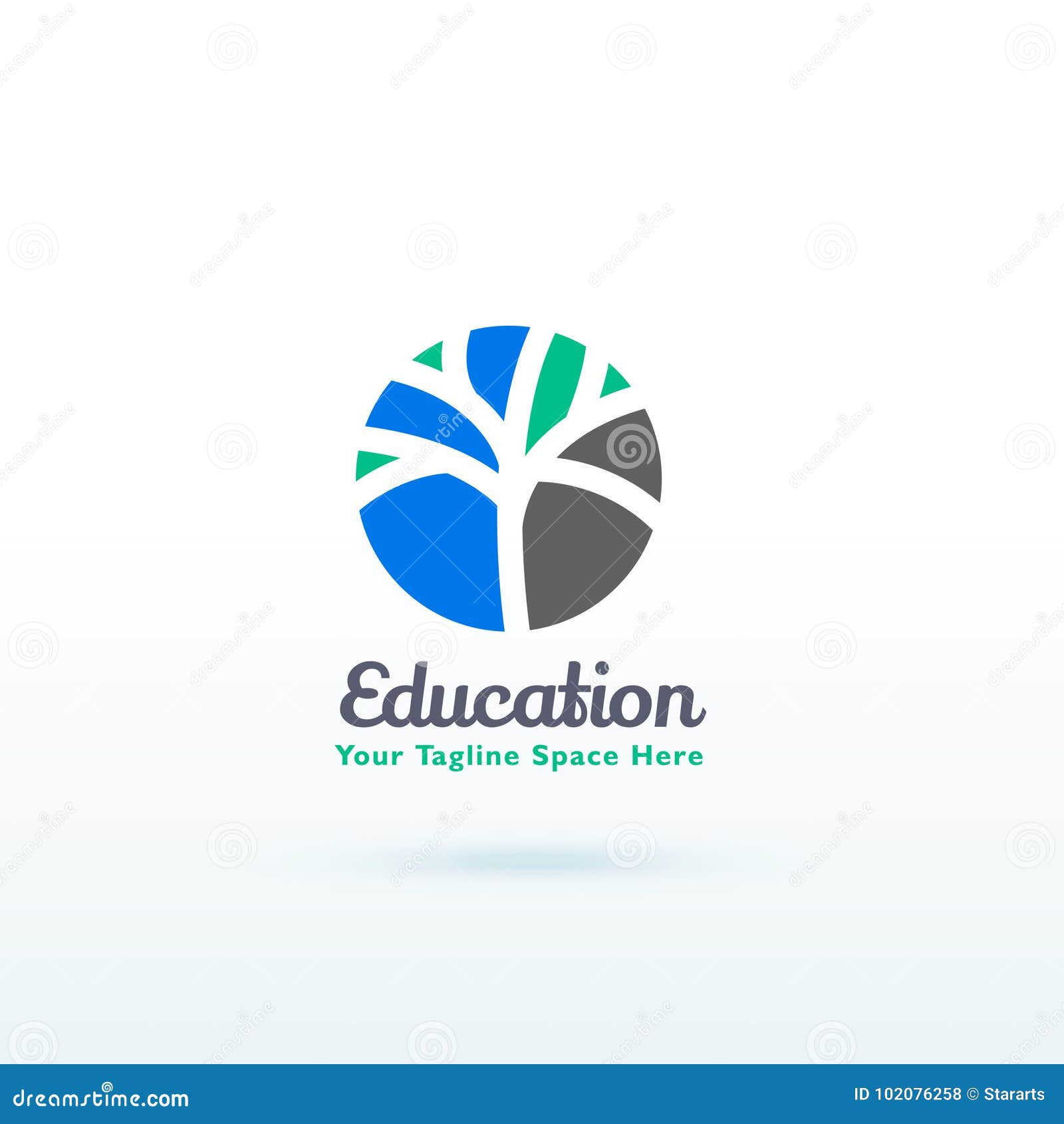 Education or Skill Logo Concept with Creative Tree Design Stock Vector ...