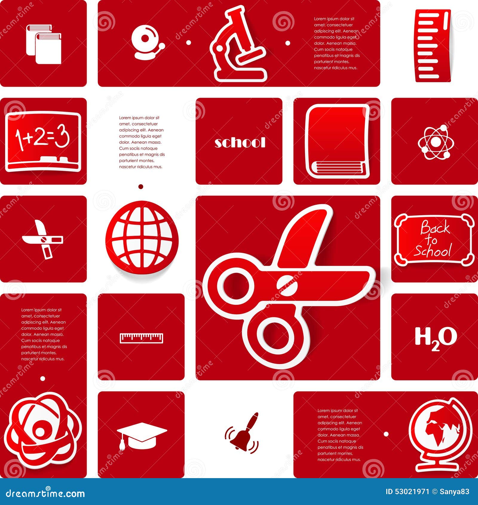 Education Sticker Infographic Stock Vector - Illustration of ...