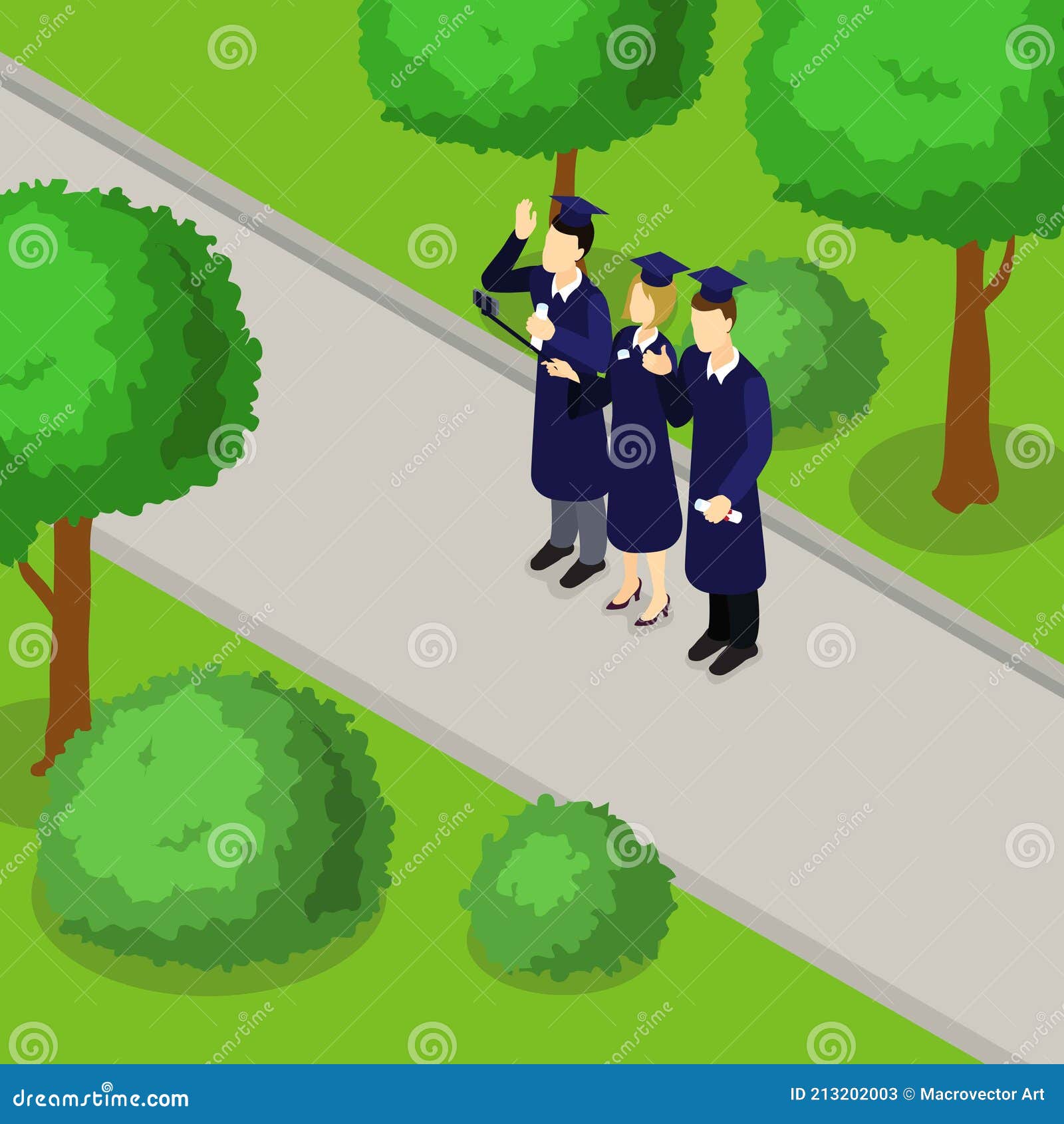 Education Student Isometric Composition Stock Vector - Illustration of ...