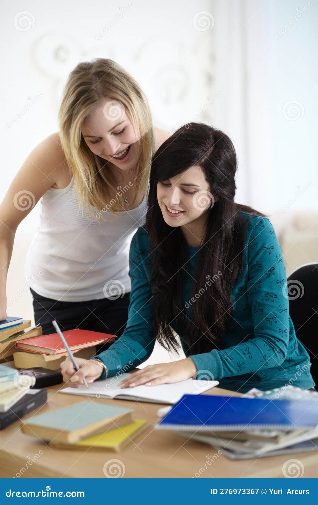Education, Student and Women Writing in a Book for Homework, Essay and ...