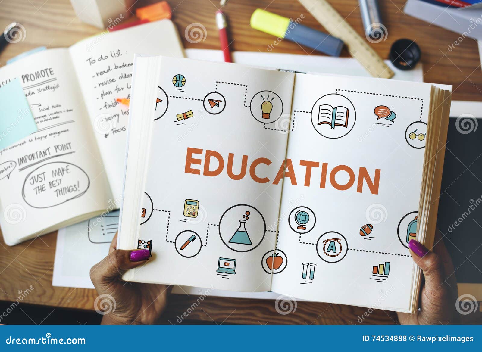 Education Study Learning Knowledge Information Concept Stock Photo ...