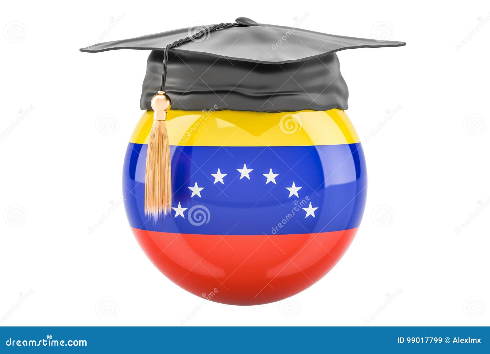 Education and Study in Venezuela Concept, 3D Rendering Stock ...