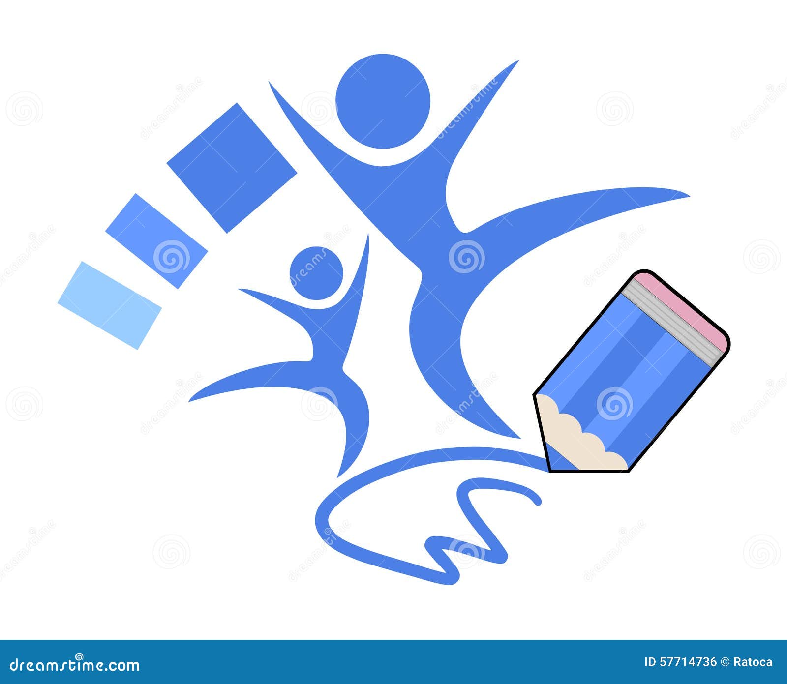 Education symbol stock vector. Illustration of happy - 57714736