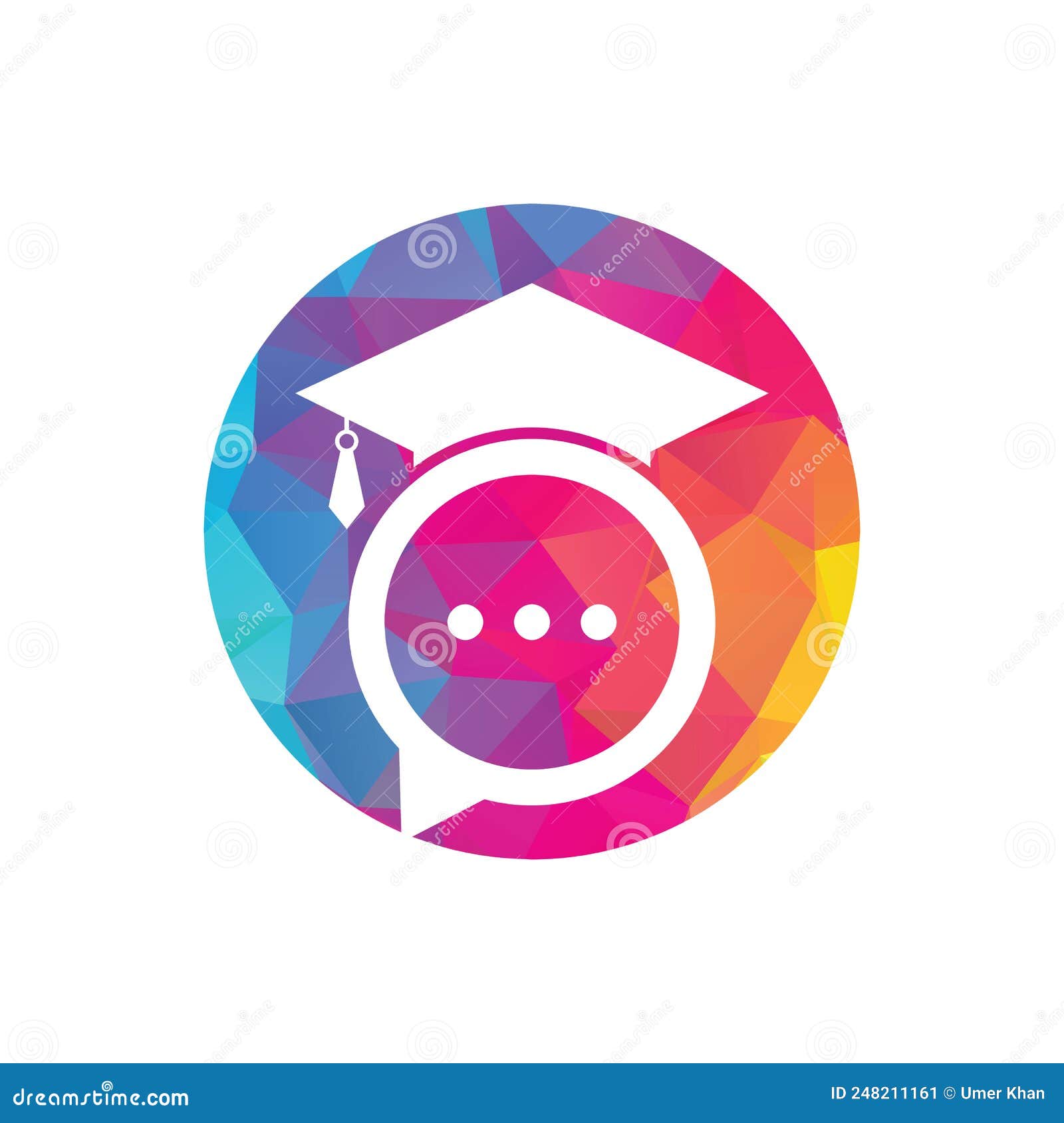 Education Talk Vector Logo Design. Stock Vector - Illustration of logo ...