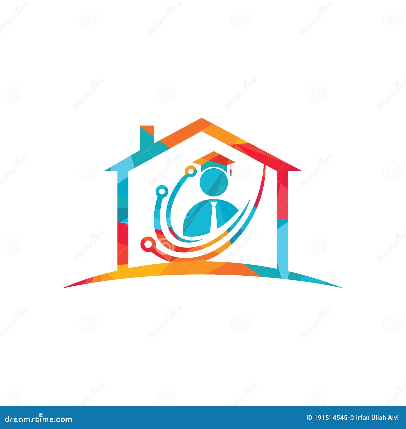 Education Tech Vector Logo Design. Digital School Logo Concept. Stock ...