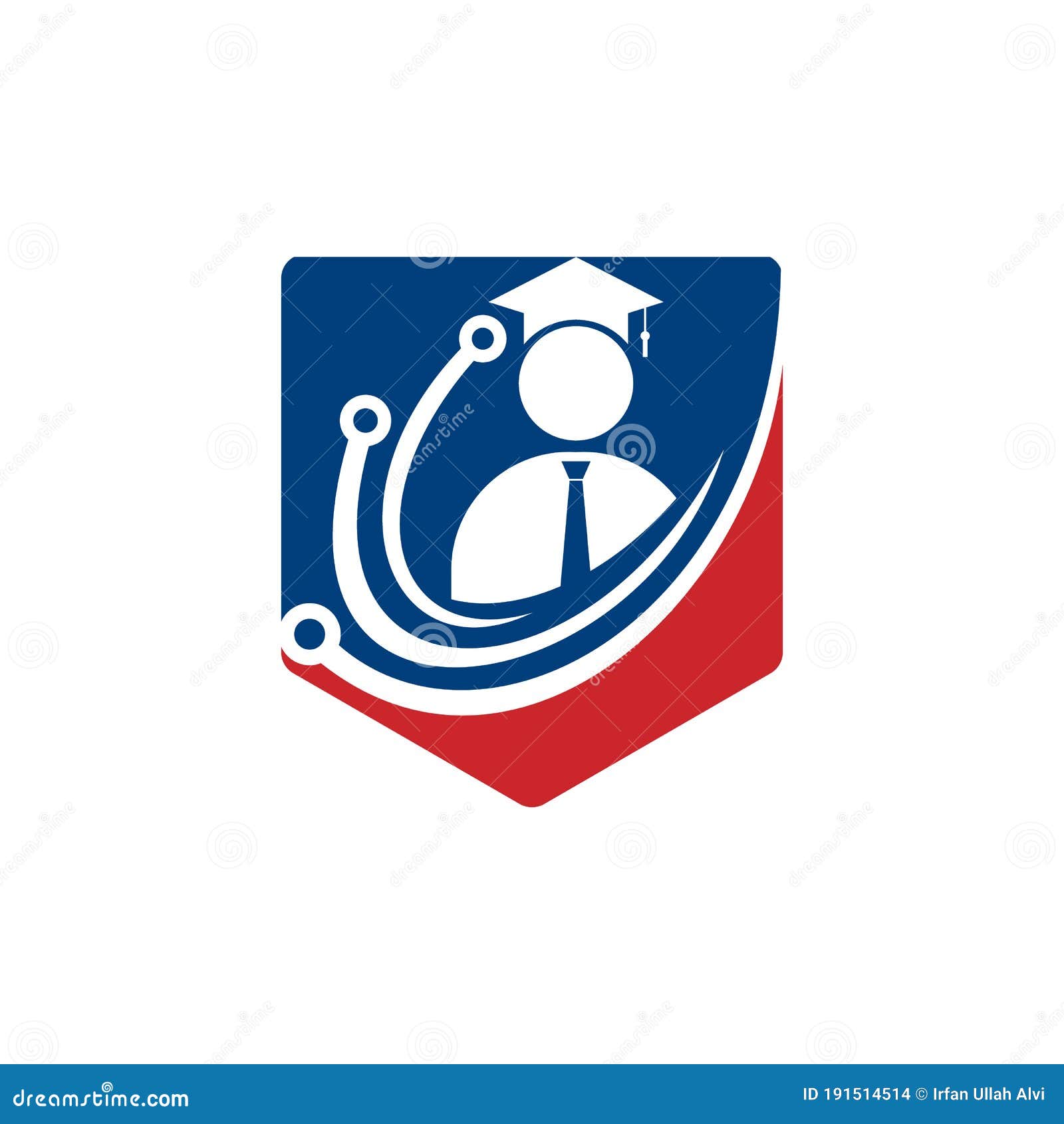 Education Tech Vector Logo Design. Stock Vector - Illustration of ...