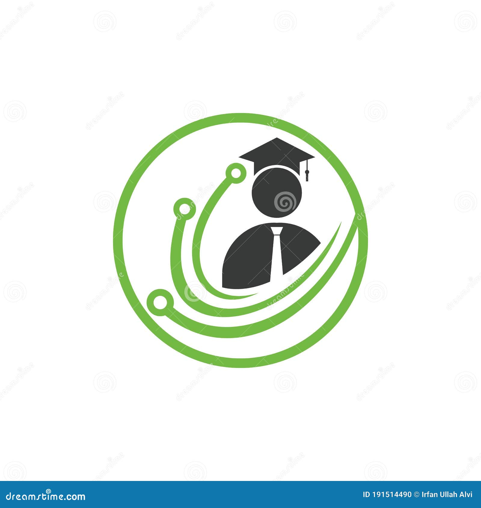 Education Tech Vector Logo Design. Stock Vector - Illustration of learn ...