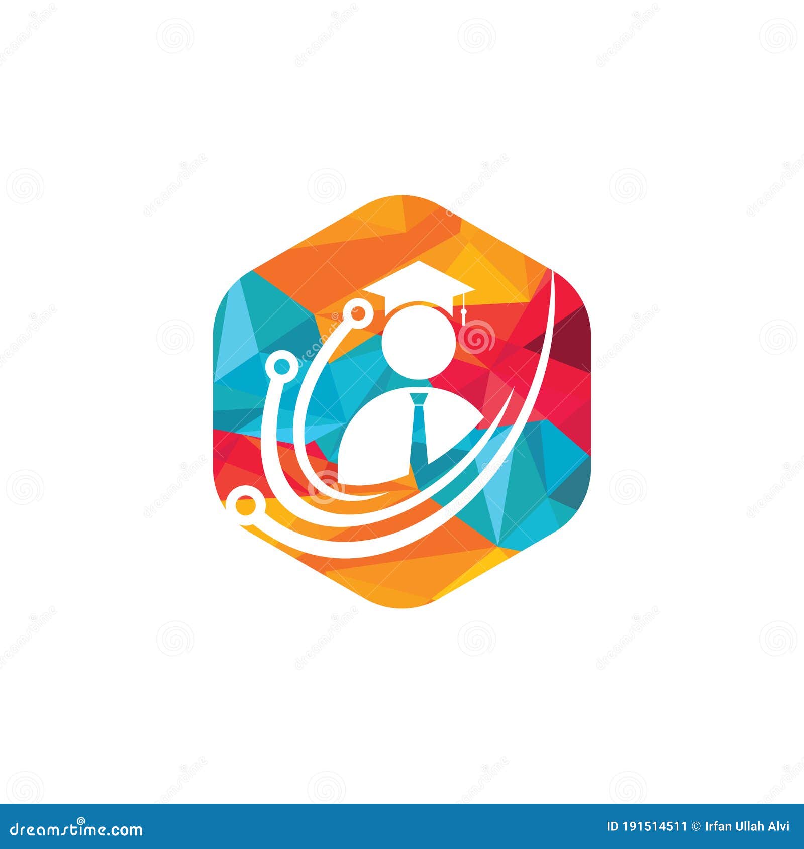 Education Tech Vector Logo Design. Stock Vector - Illustration of ...