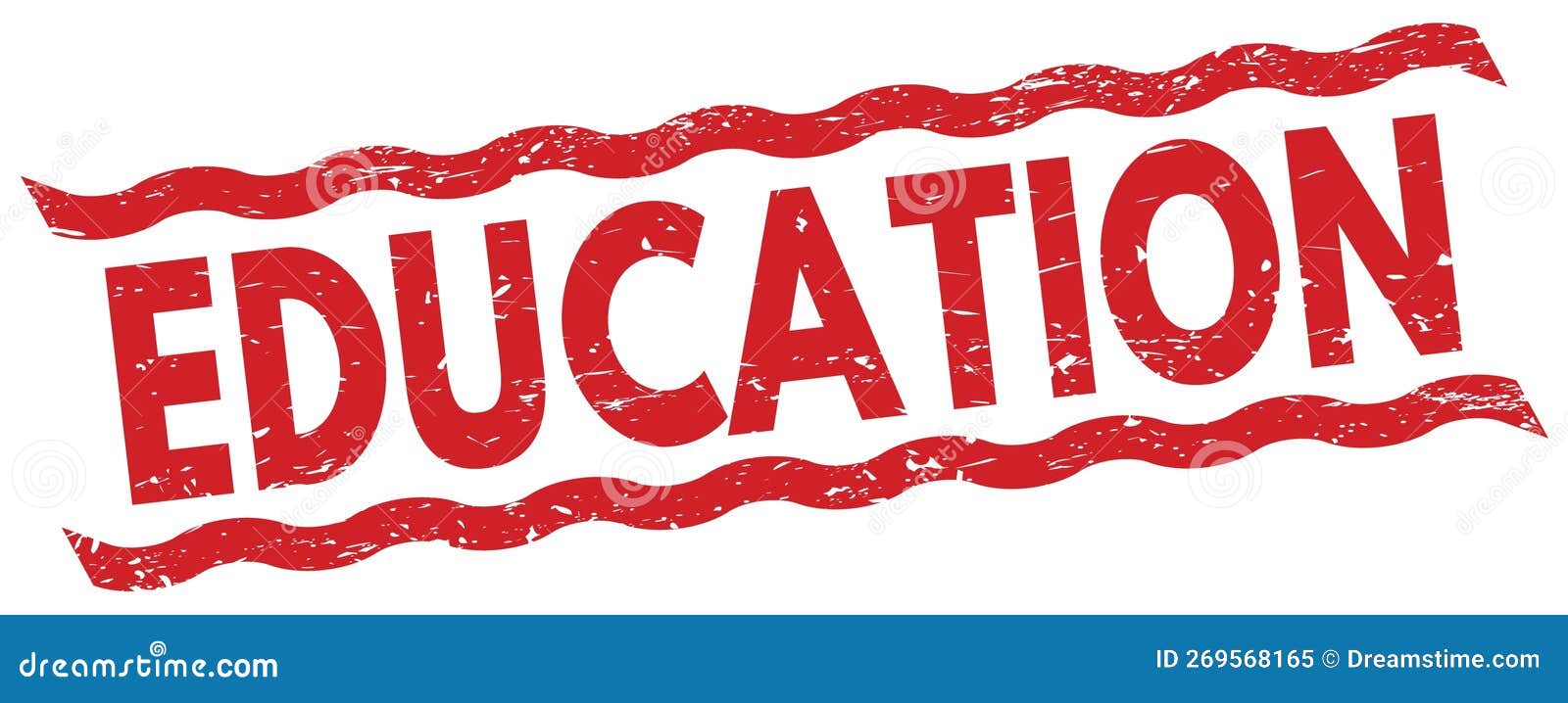 EDUCATION Text on Red Lines Stamp Sign Stock Illustration ...