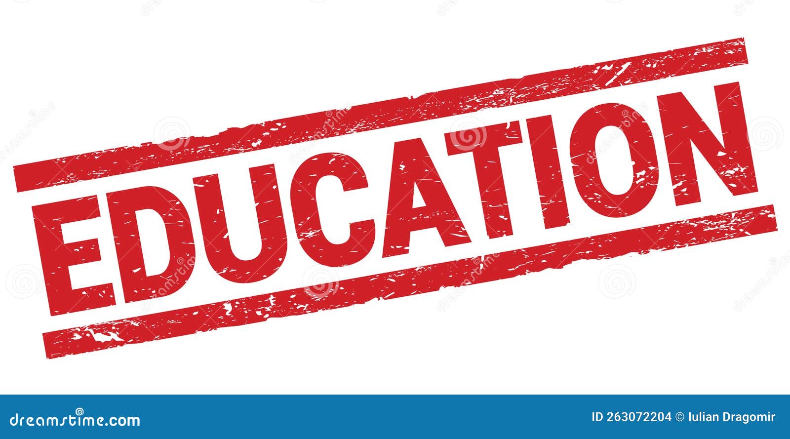 EDUCATION Text on Red Rectangle Stamp Sign Stock Illustration ...