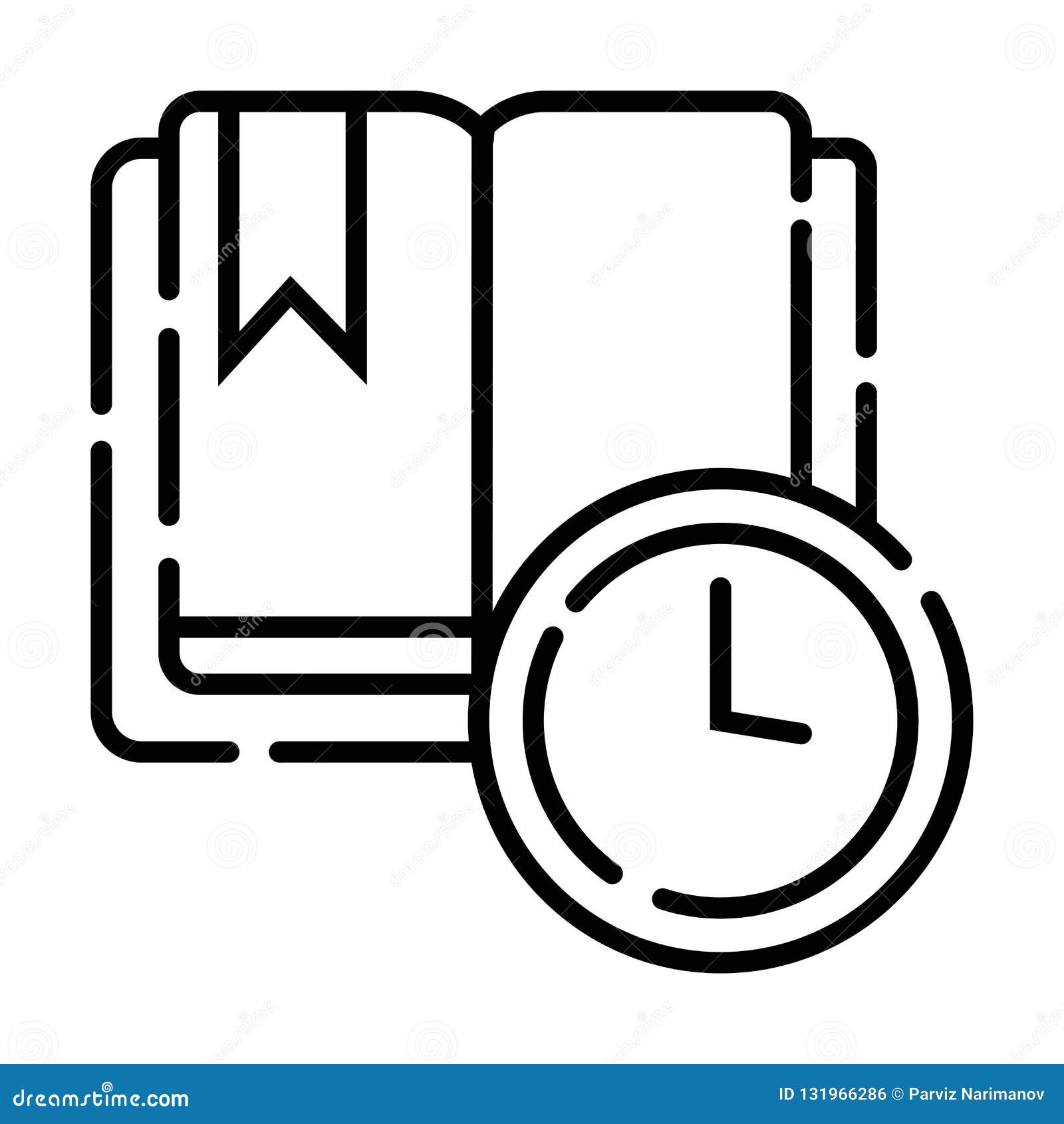Education Time Icon stock illustration. Illustration of digital - 131966286