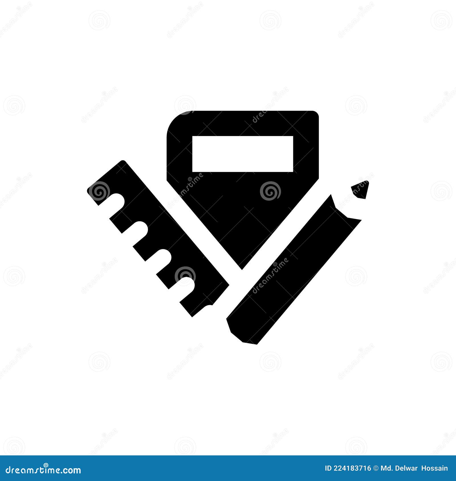 Education tools icon stock vector. Illustration of illustrations ...