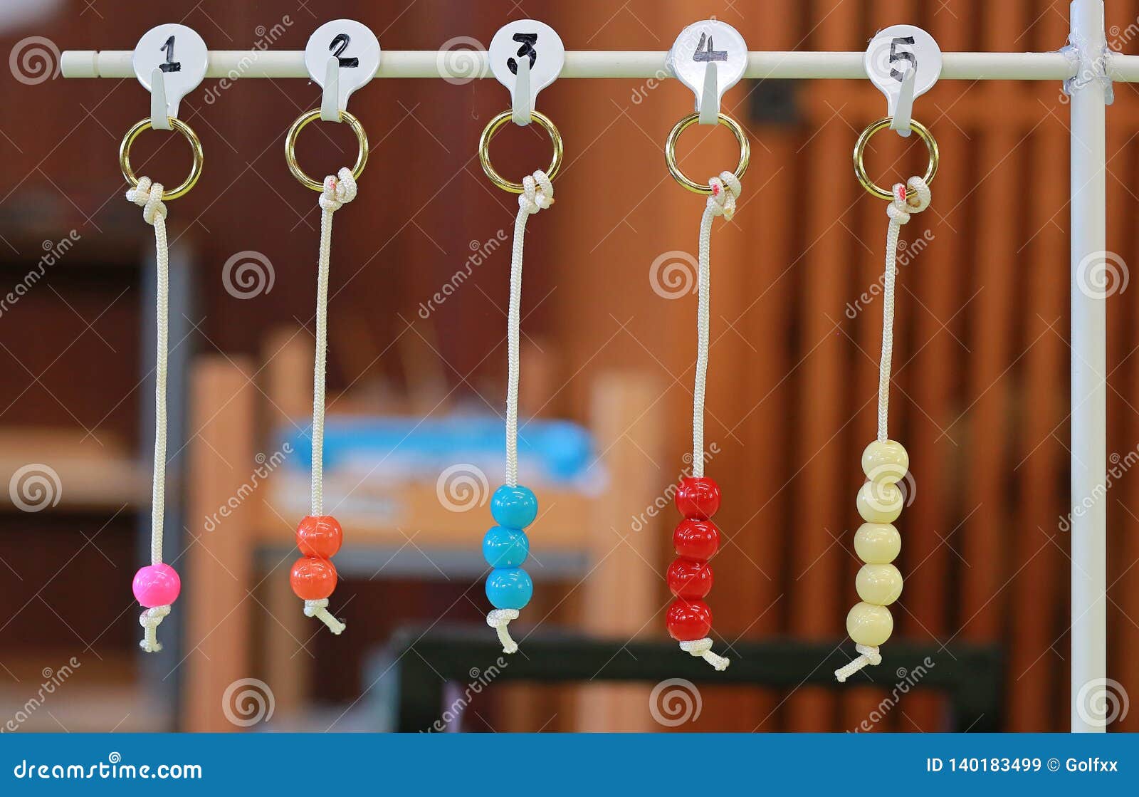 Education Toy for Kids Count the Number. Hanging Learning Object Stock ...