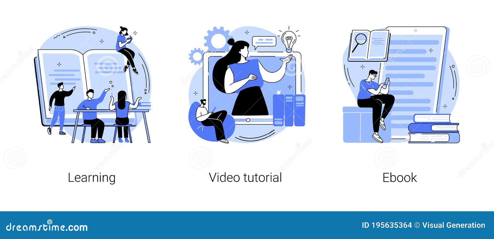 Education and Training Abstract Concept Vector Illustrations. Stock ...