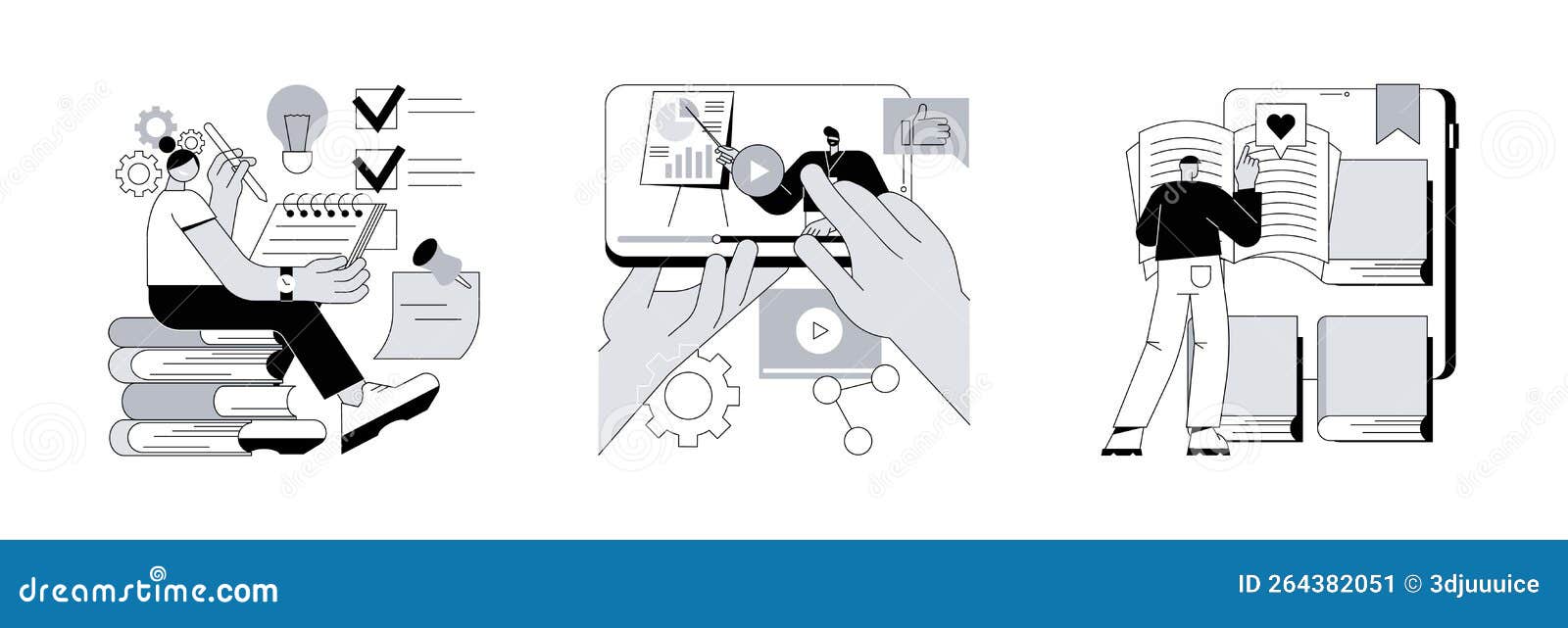 Education and Training Abstract Concept Vector Illustrations. Stock ...