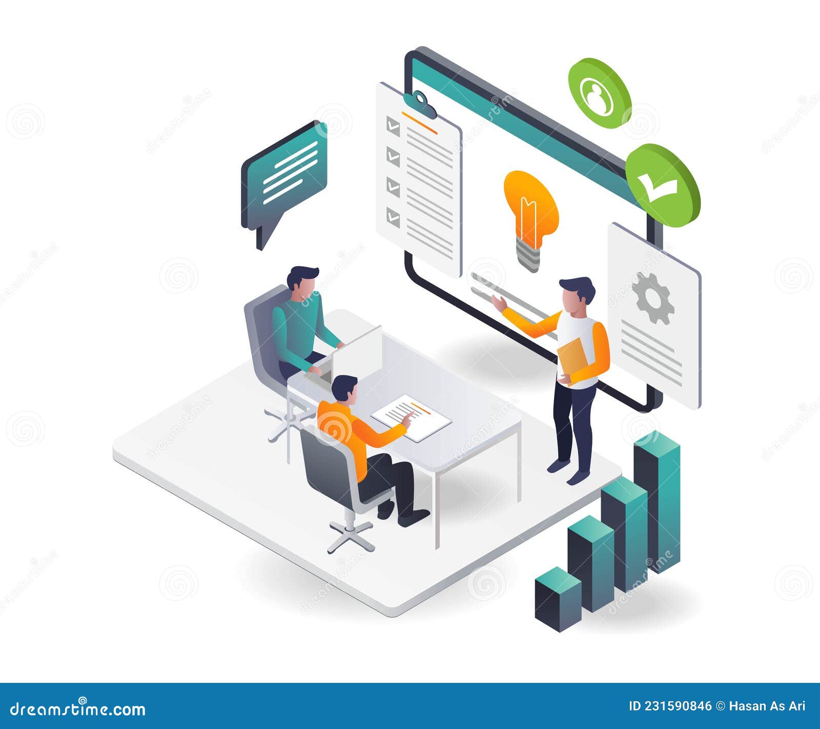 Education Training and Awareness in Information Idea Stock Vector ...