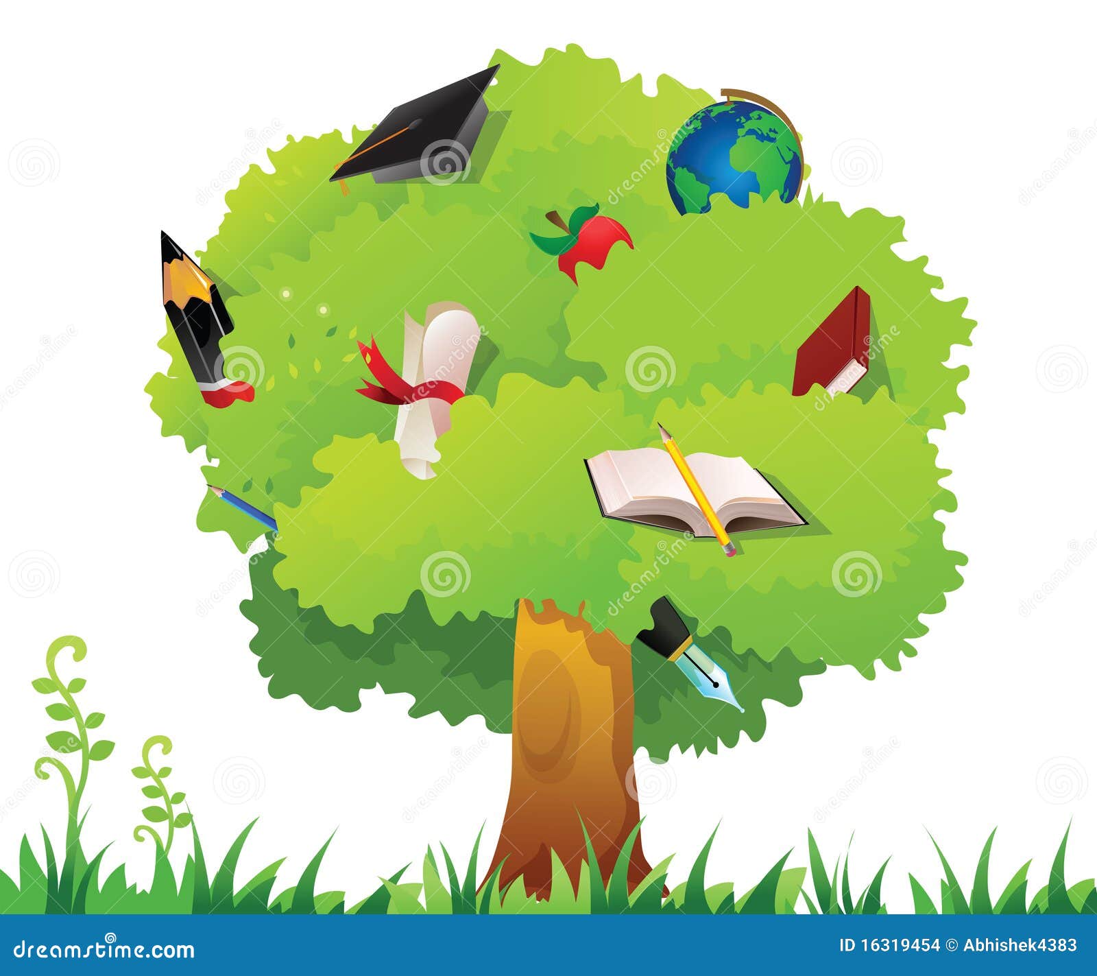 Knowledge Tree Clipart