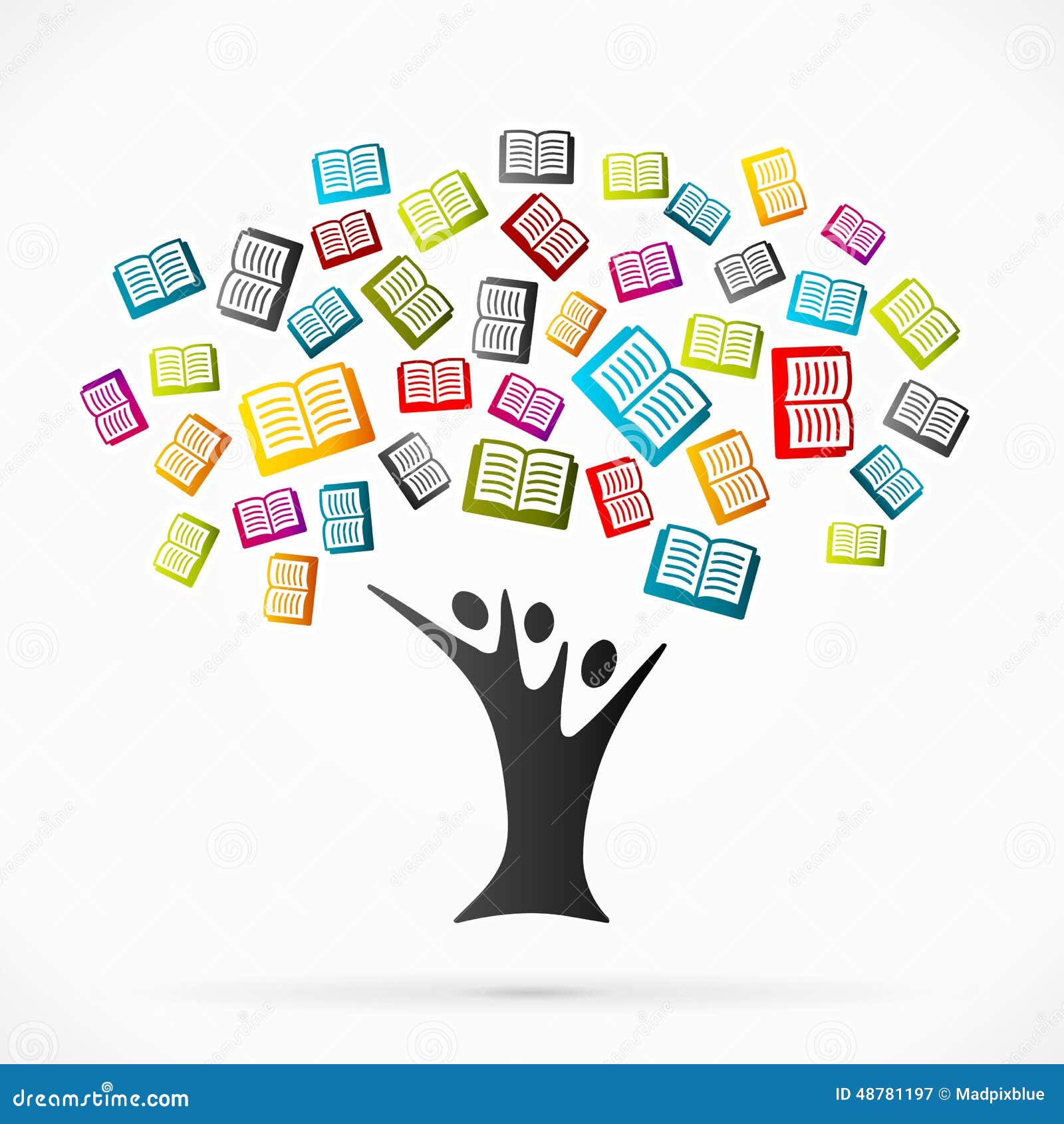 Education tree stock vector. Illustration of learning - 48781197