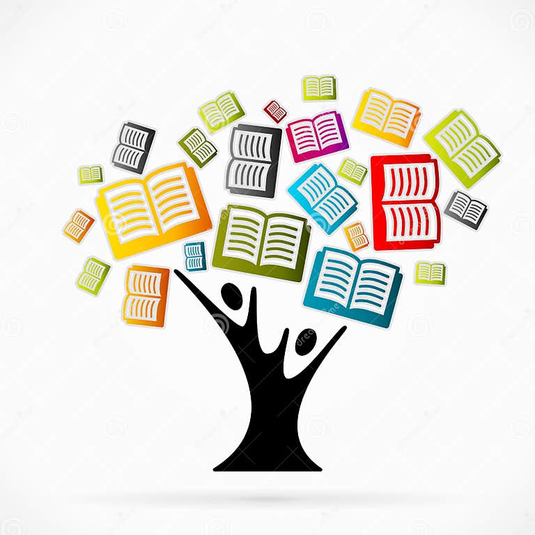 Education tree stock vector. Illustration of icon, symbol - 45099716