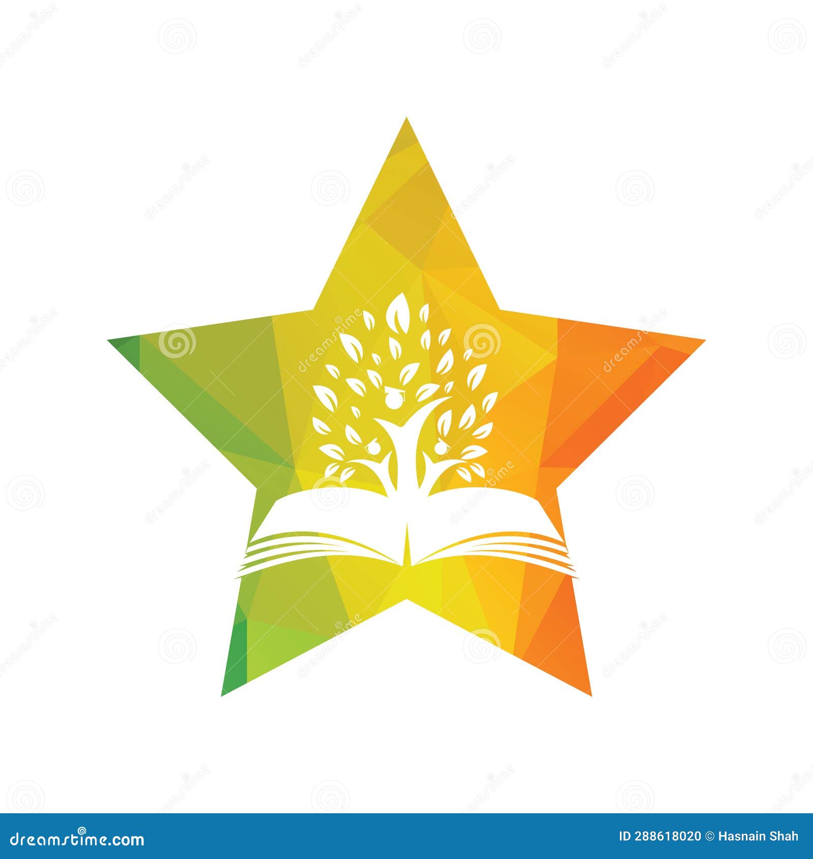 Education Tree Growth on Book Idea Vector Logo Stock Illustration ...