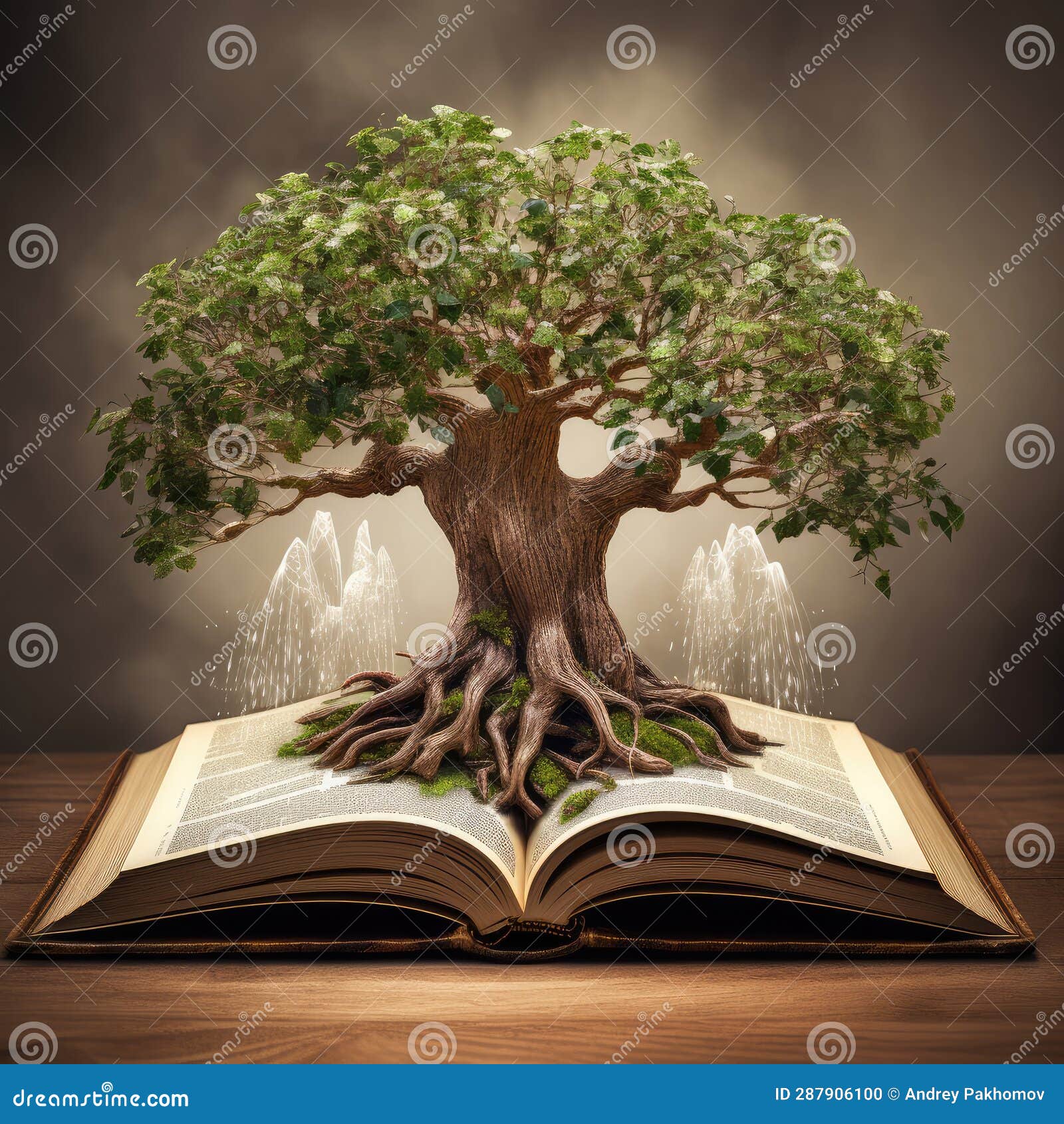 An Open Book from Which the Tree of Knowledge Grows, the Concept of the ...
