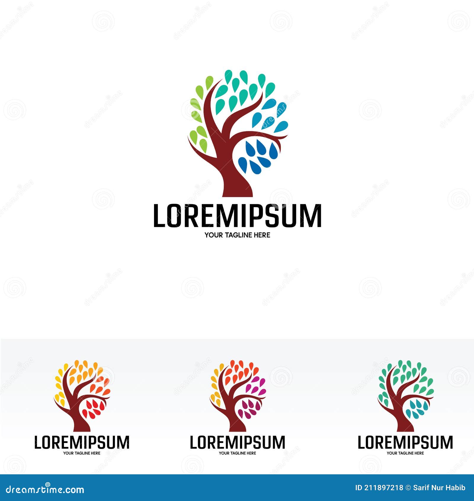 Education Tree Logo Design Template Stock Vector - Illustration of ...