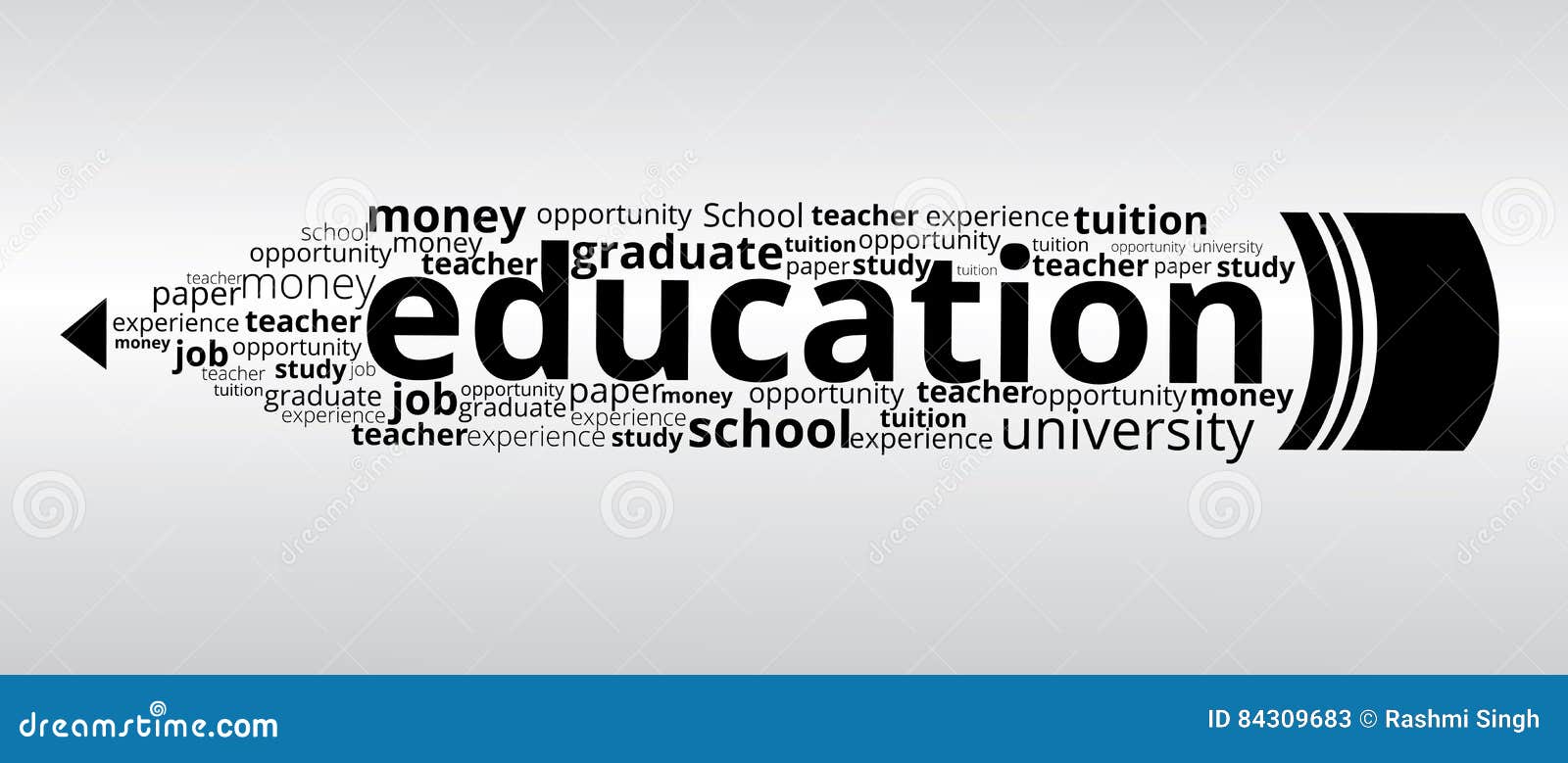Education Typography Design. Stock Vector - Illustration of business ...