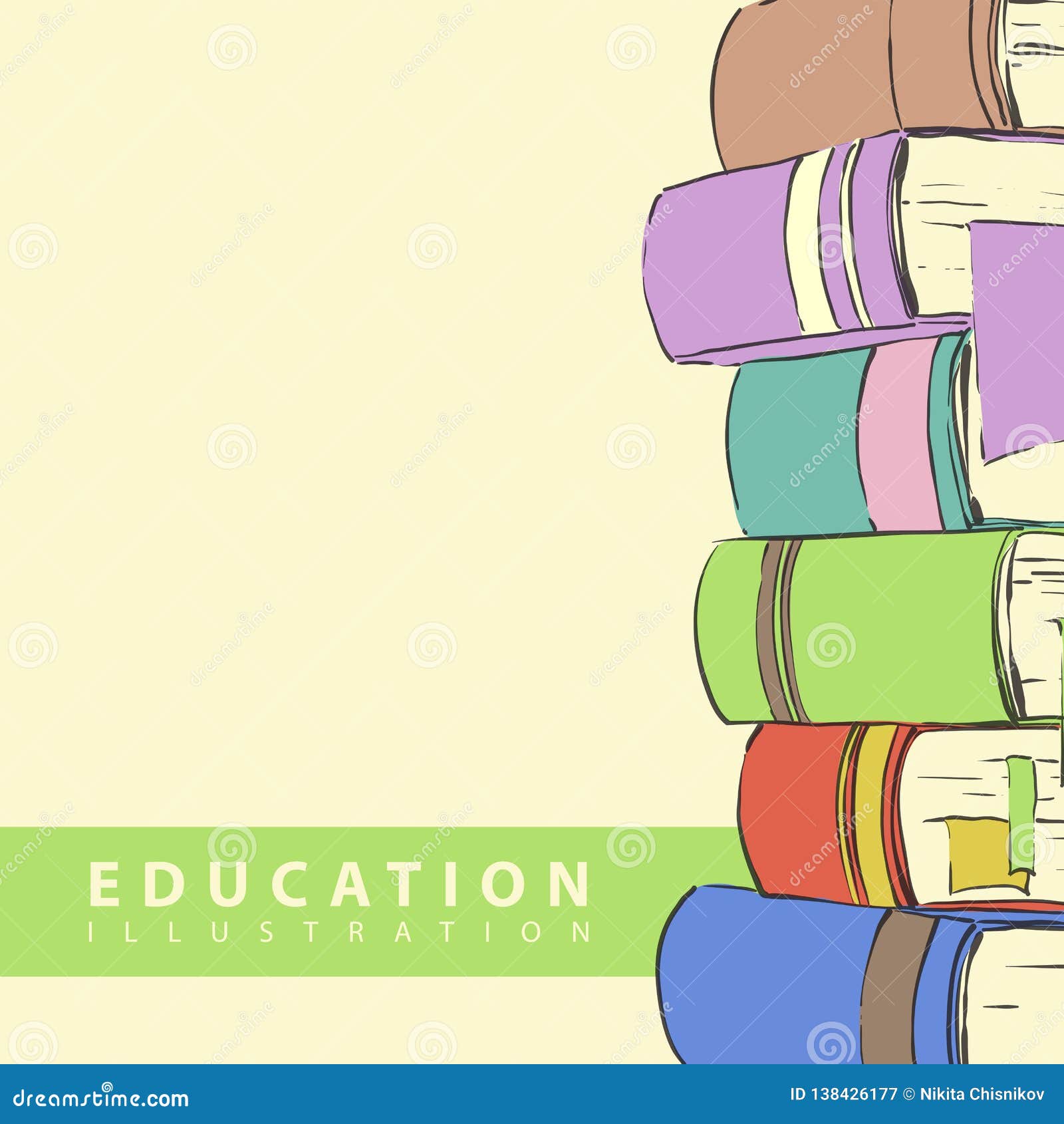 Education Vector Background Stock Vector - Illustration of knowledge ...