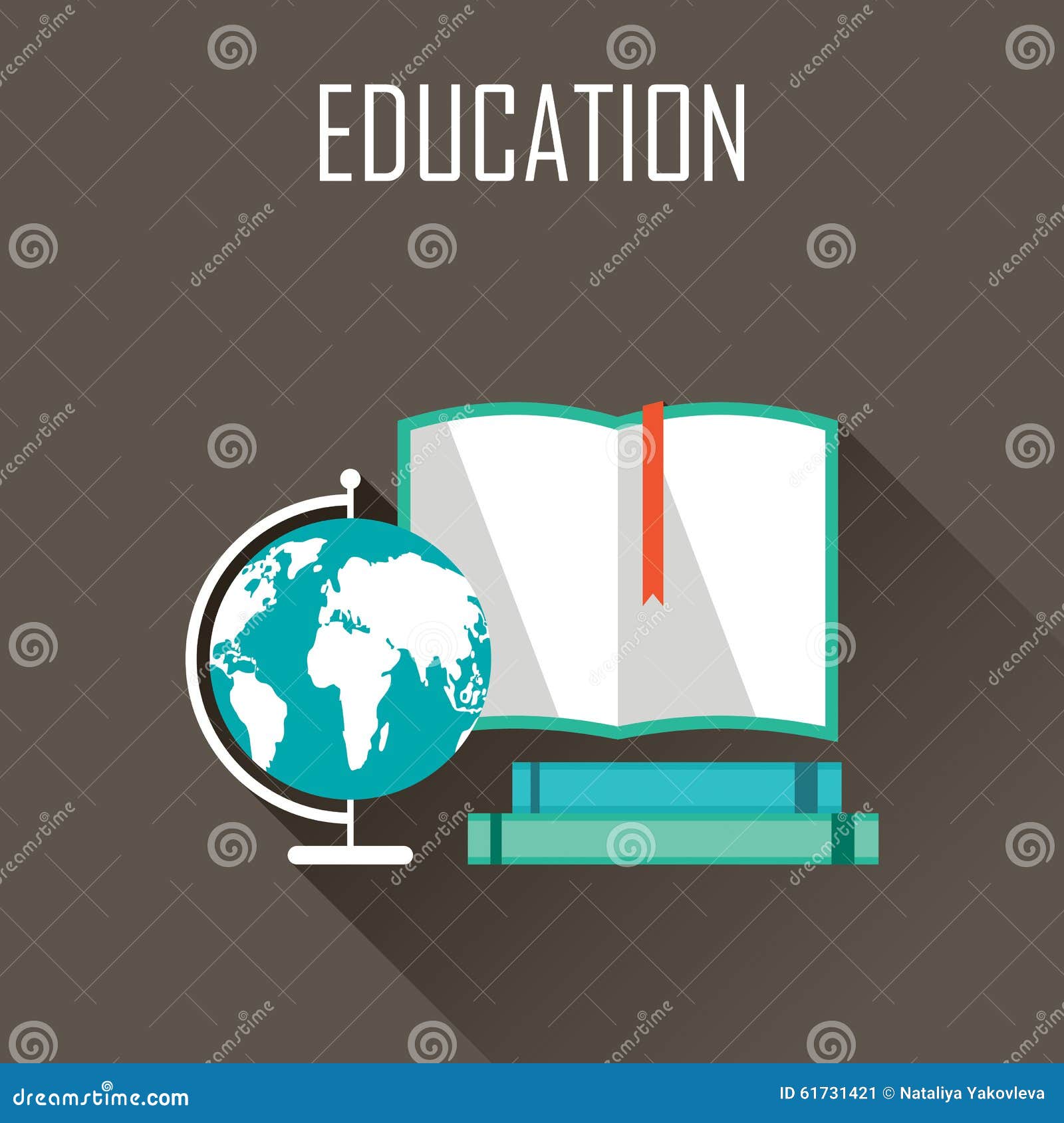 Education. stock vector. Illustration of vector, globe - 61731421