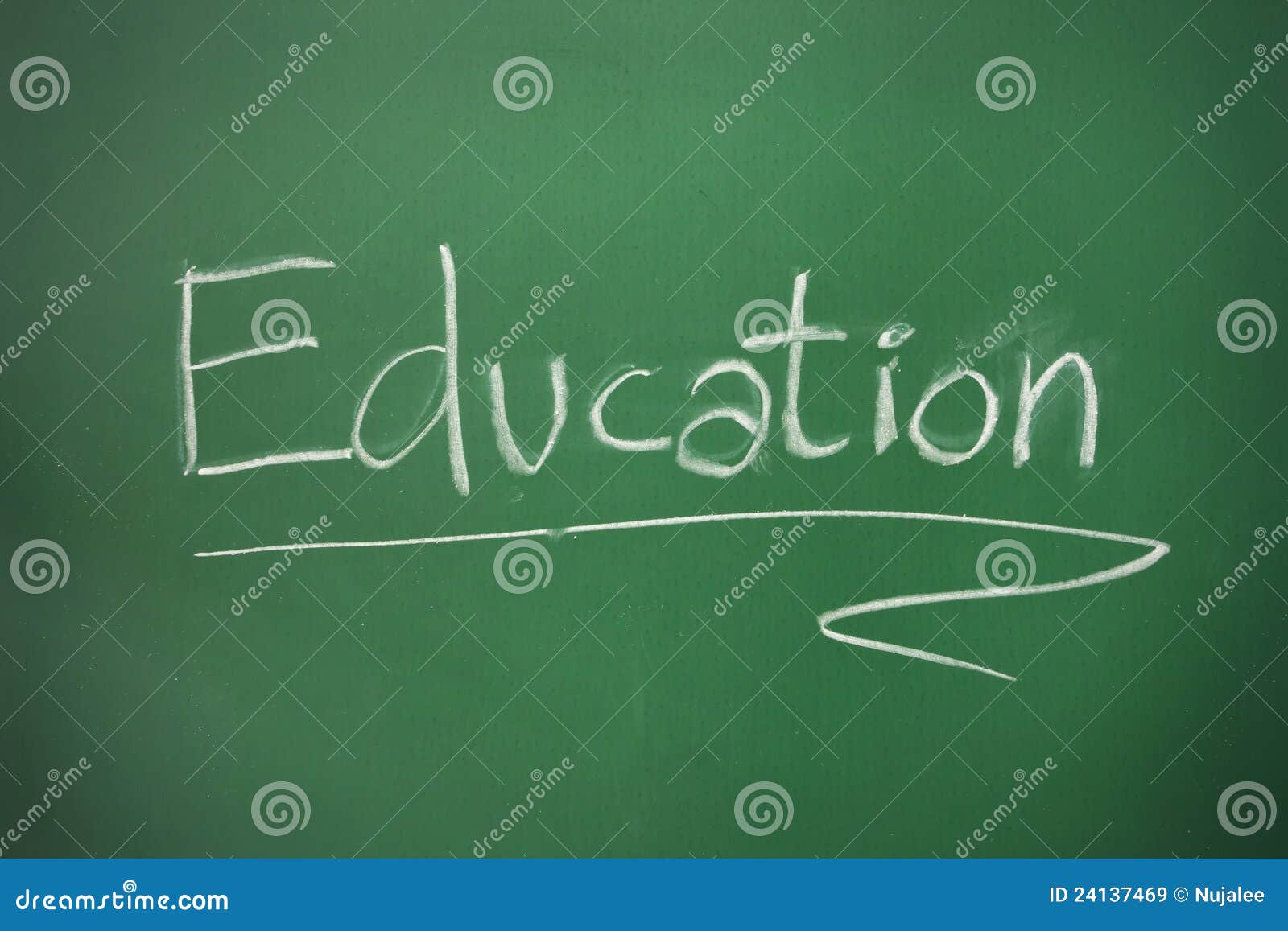 Education Word on Blackboard Stock Image - Image of blackboard ...