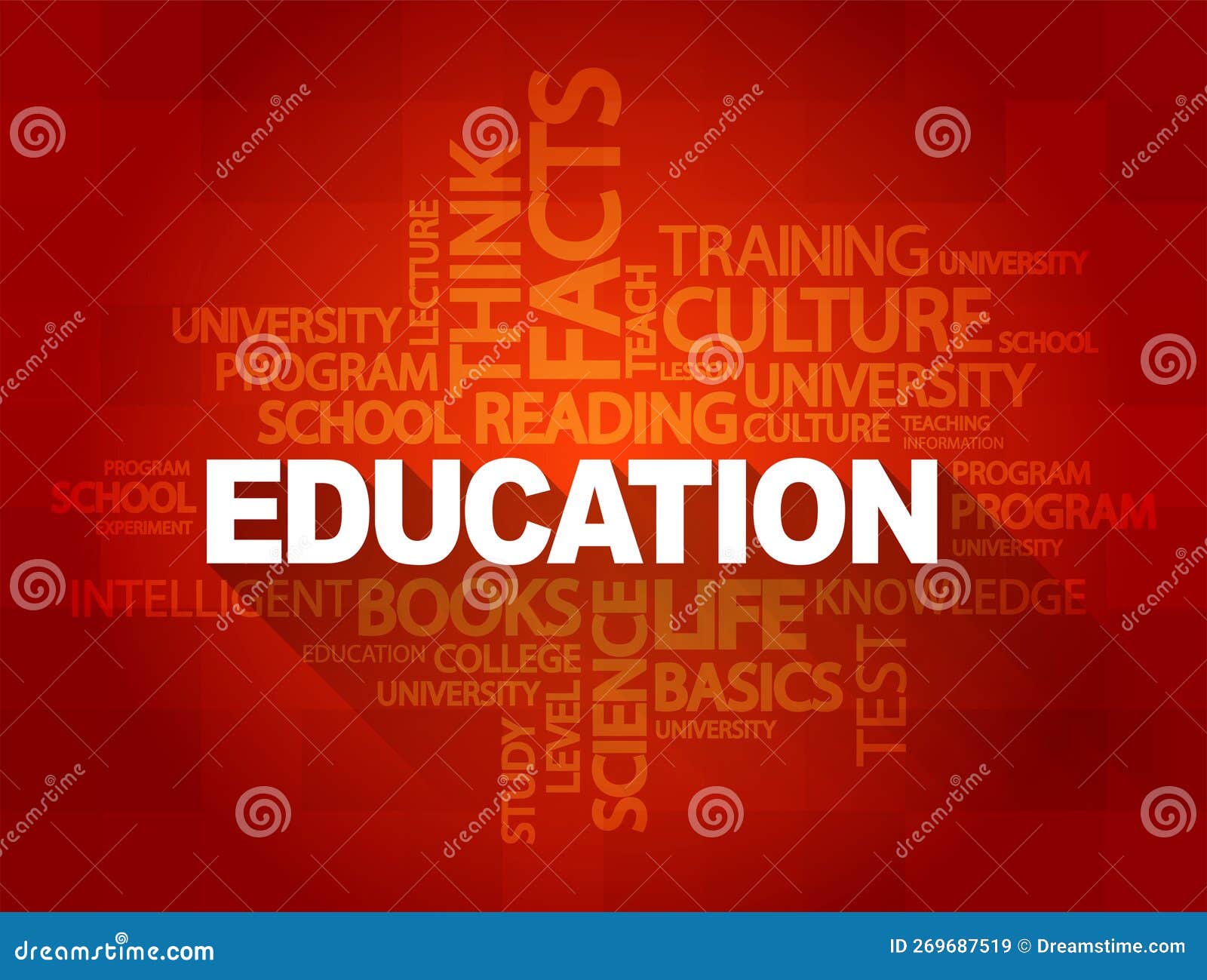 EDUCATION Word Cloud Collage, Background Concept Background Stock ...
