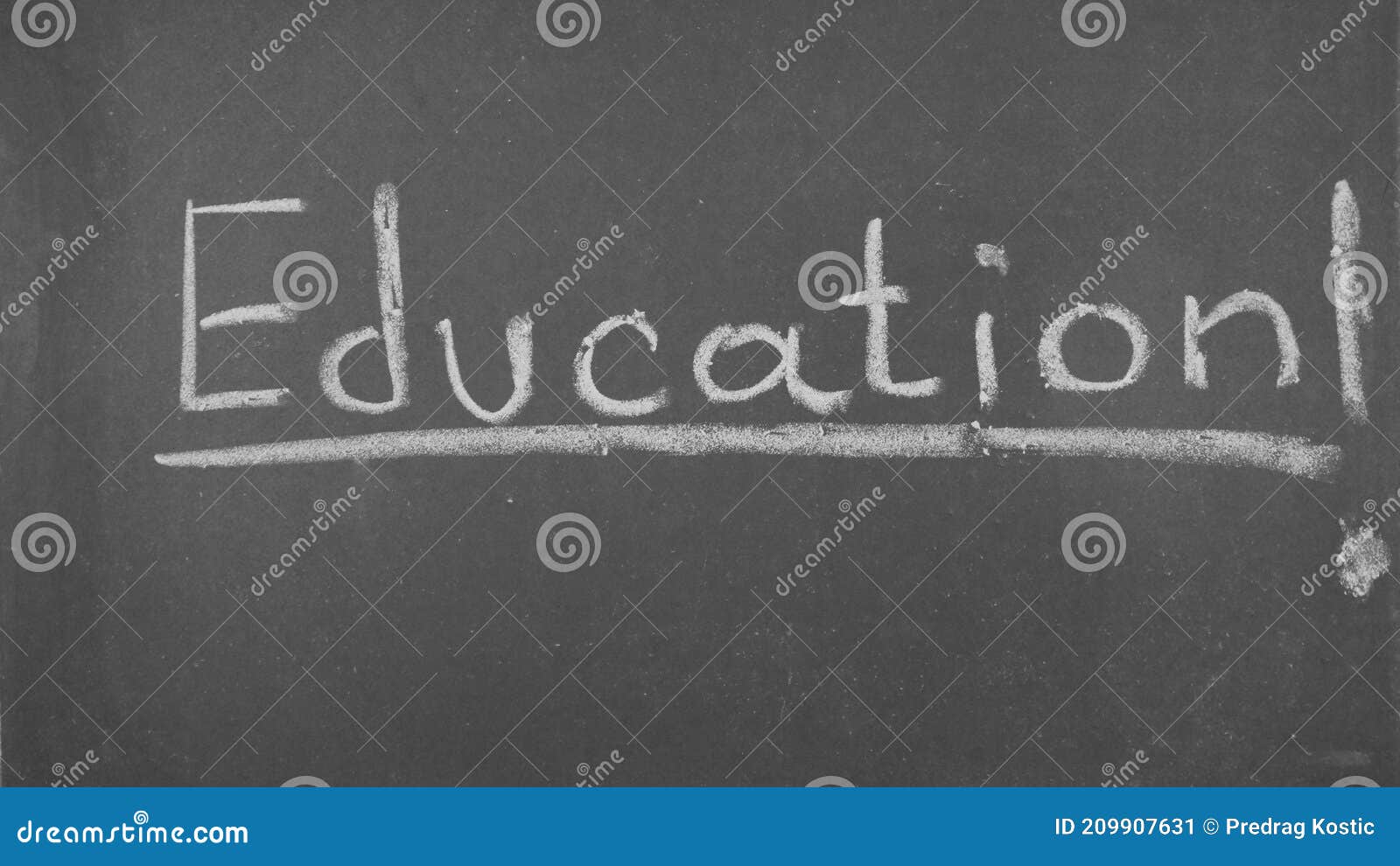 Education Written on Chalkboard. Stock Image - Image of baking ...