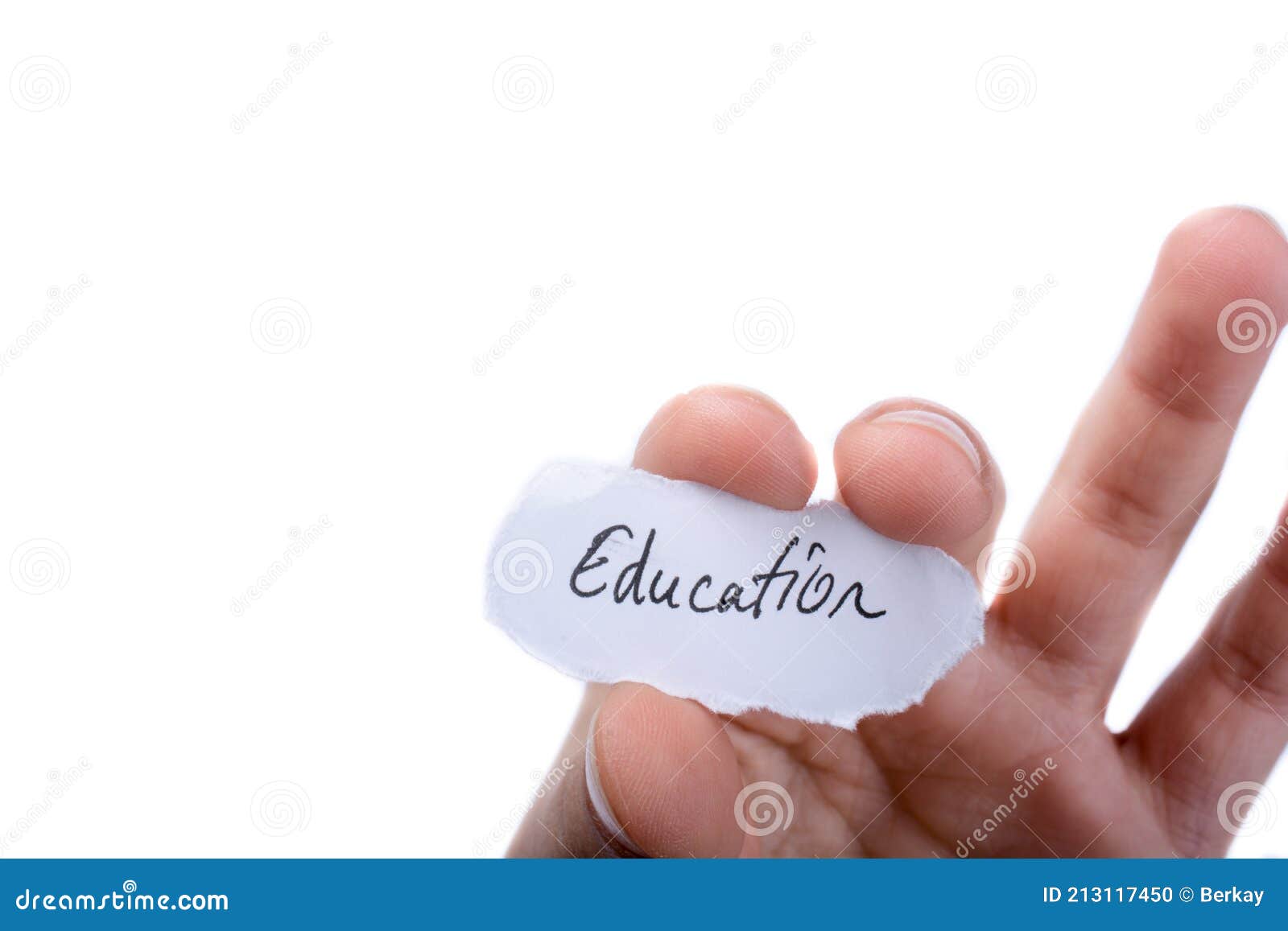 Education Written a Piece of Torn Paper Stock Photo - Image of piece ...