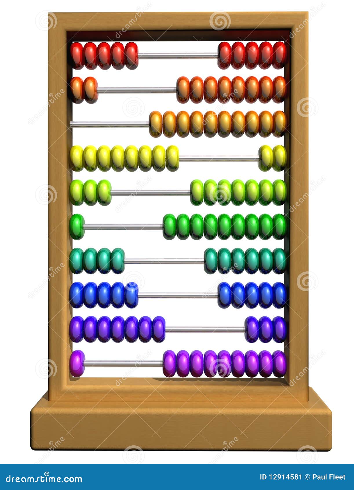 Educational abacus stock illustration. Illustration of education - 12914581