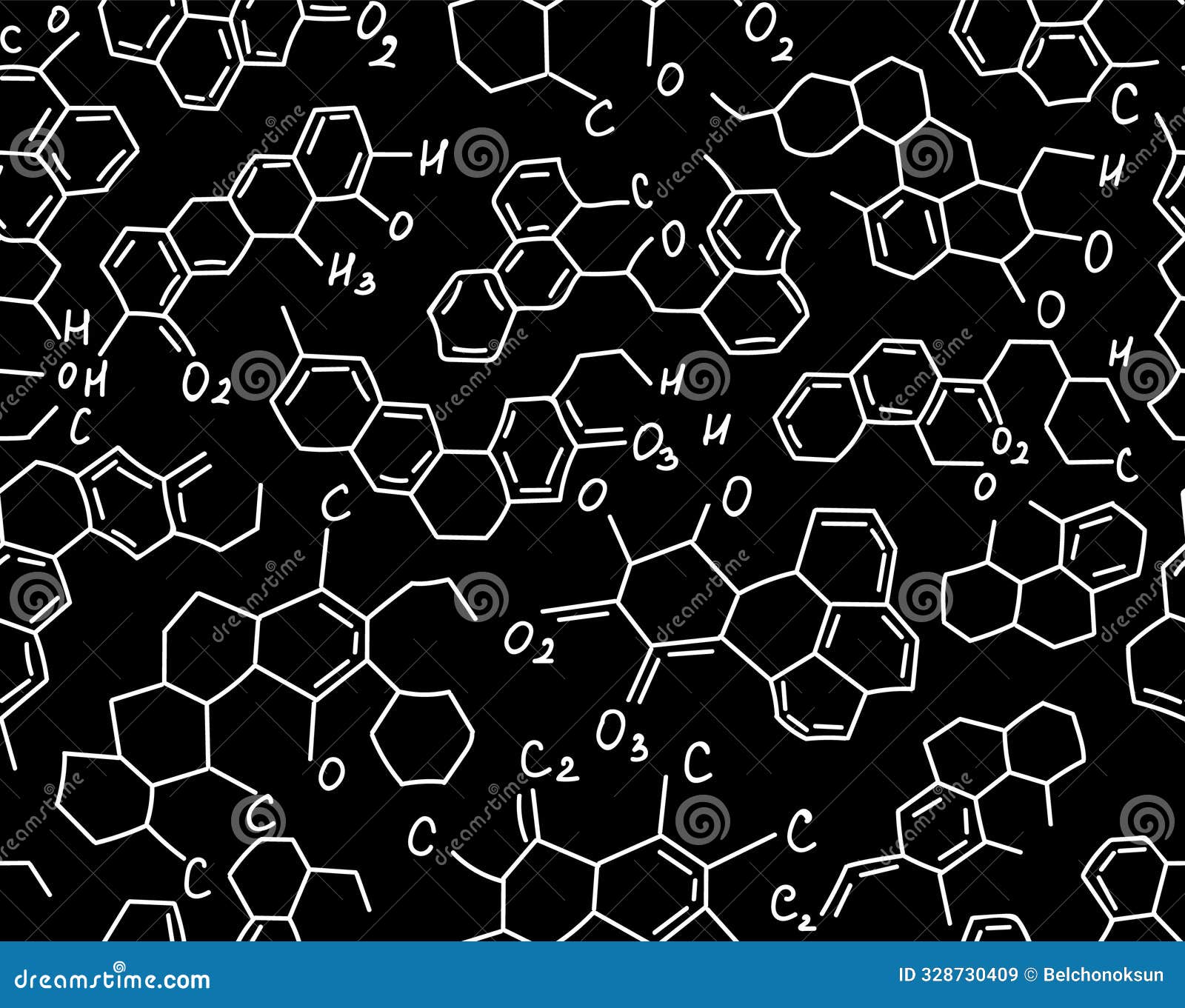 Educational "back To School" Vector Seamless Pattern with Handwritten ...