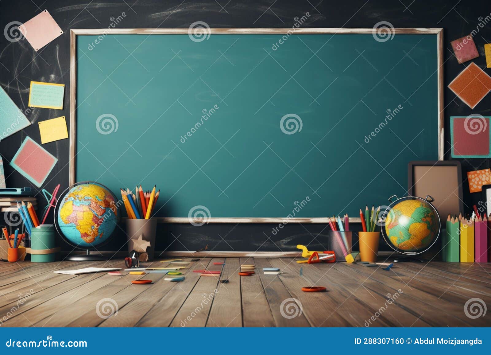 Educational Backdrop, Ample Space for Your Back To School Message Stock ...