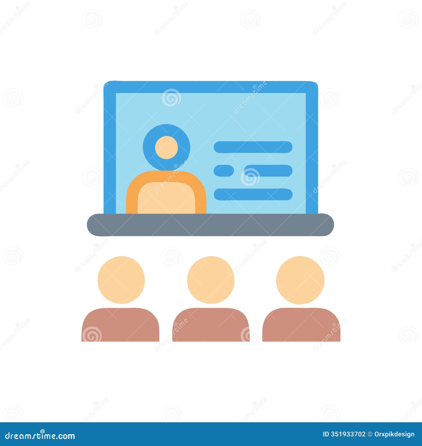 Educational Class Resource Icon Stock Vector - Illustration of learning ...