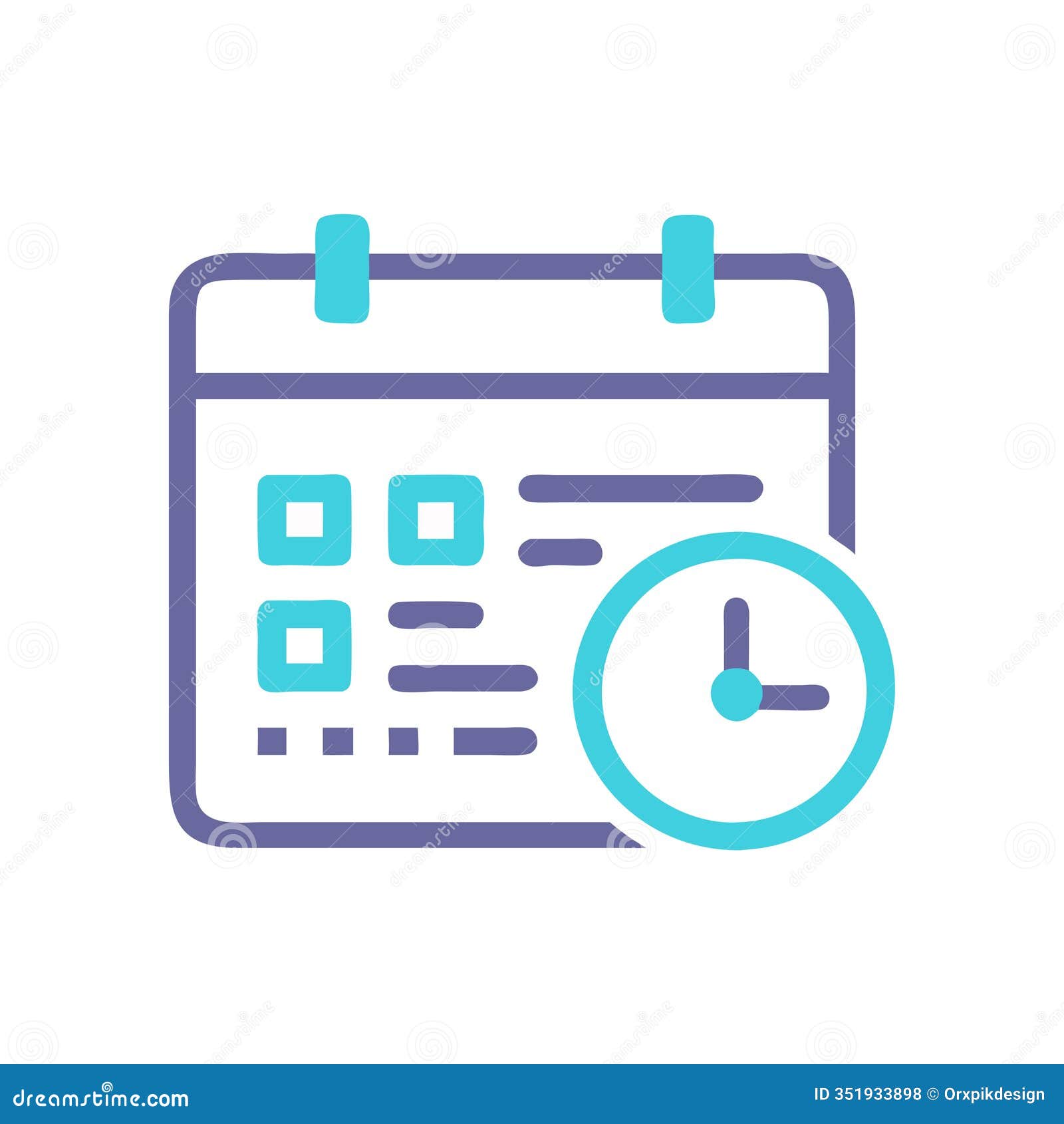 Educational Class Timetable Icon Stock Vector - Illustration of class ...