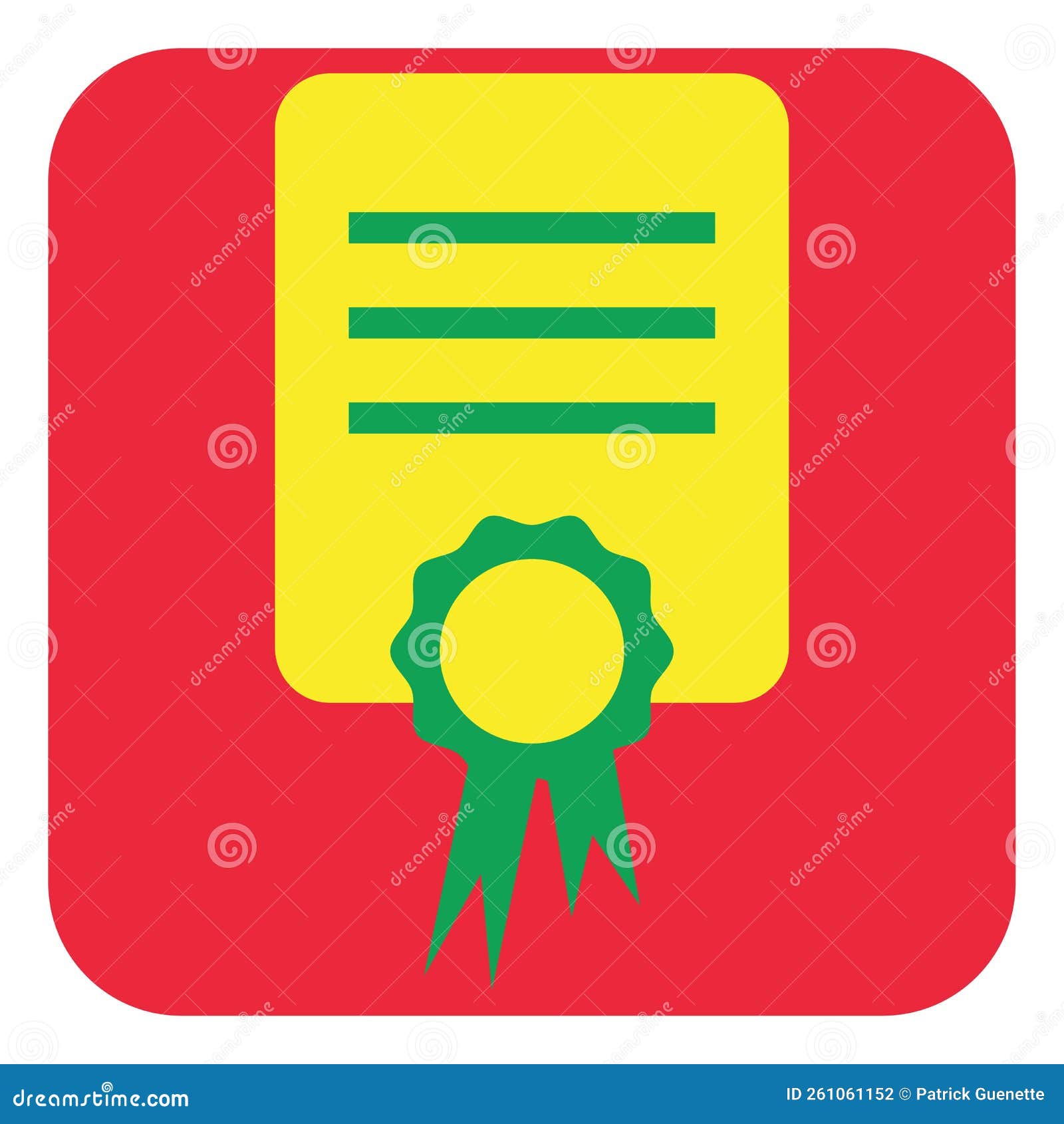 Educational Commendation, Icon Vector Illustration | CartoonDealer.com ...