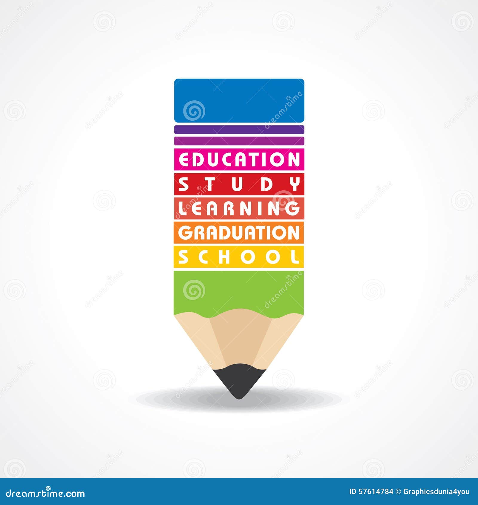 Educational Concept - Pencil with Education Text Stock Vector ...