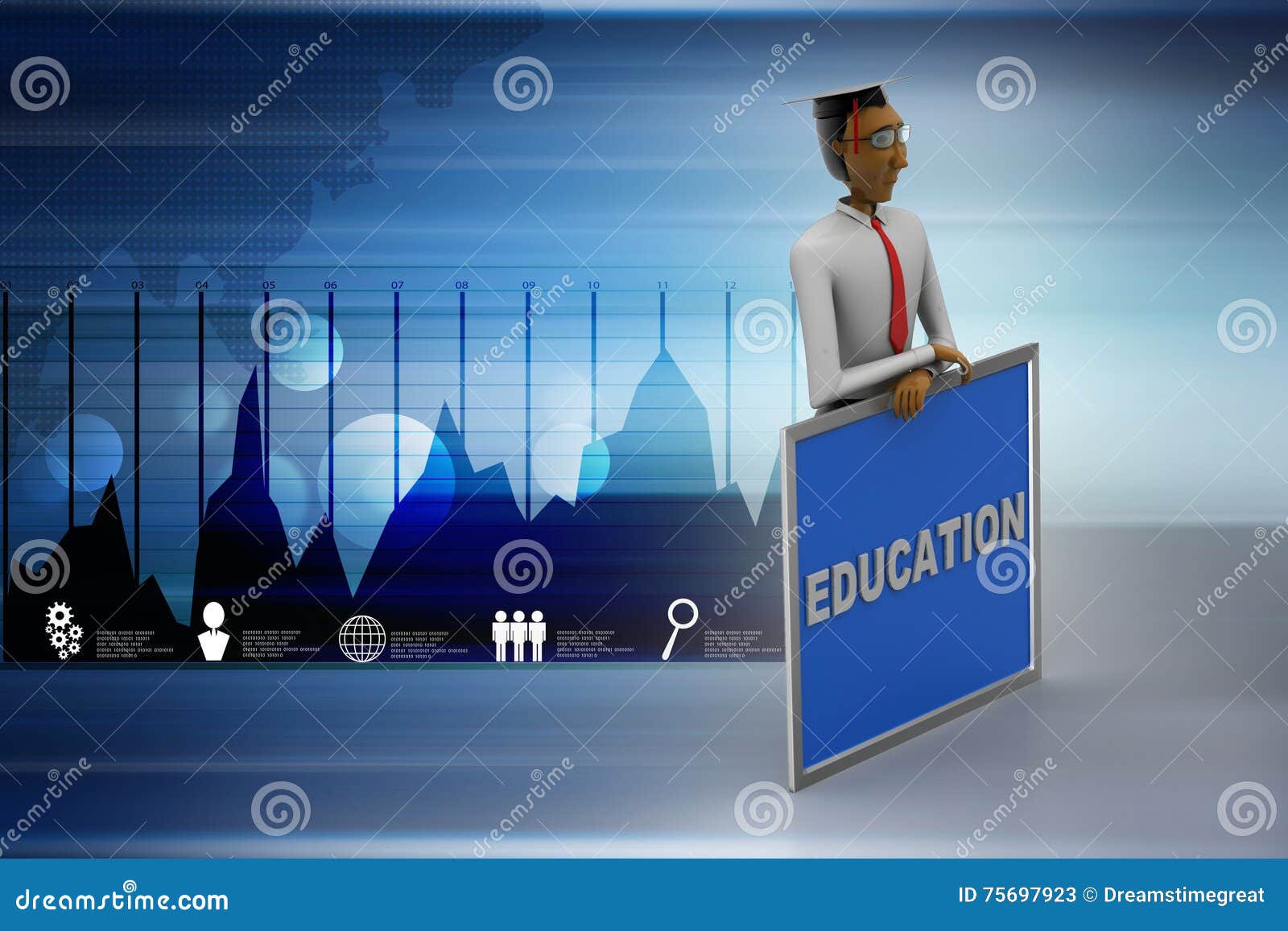 Educational consultant stock illustration. Illustration of discovers ...