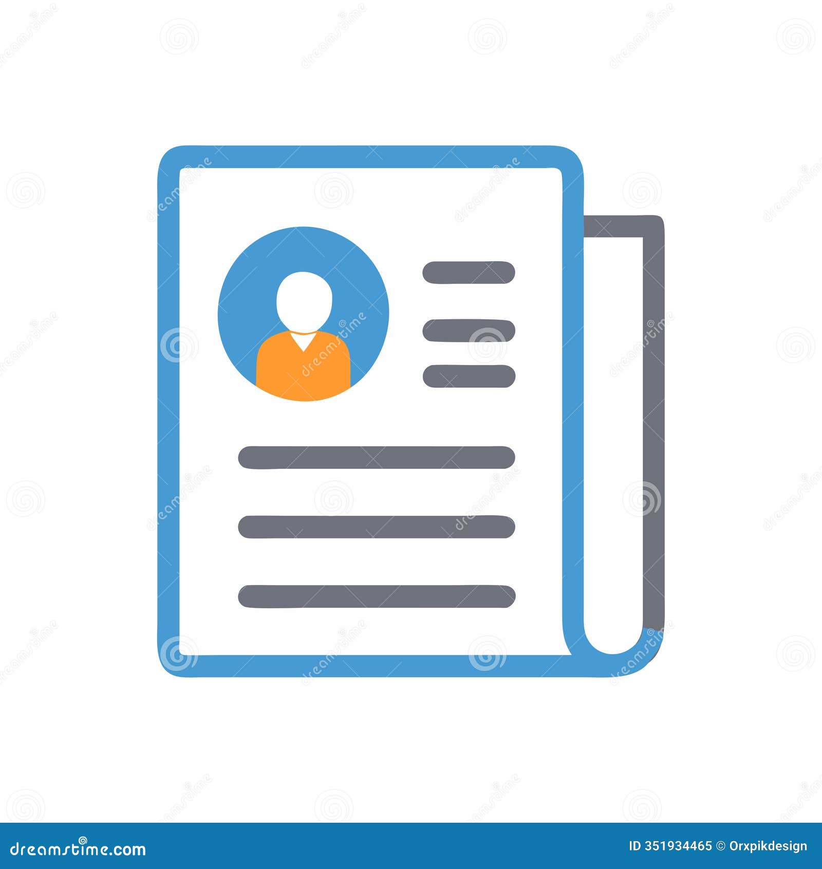 Curriculum Icon For Learning Cartoon Vector | CartoonDealer.com #351934457