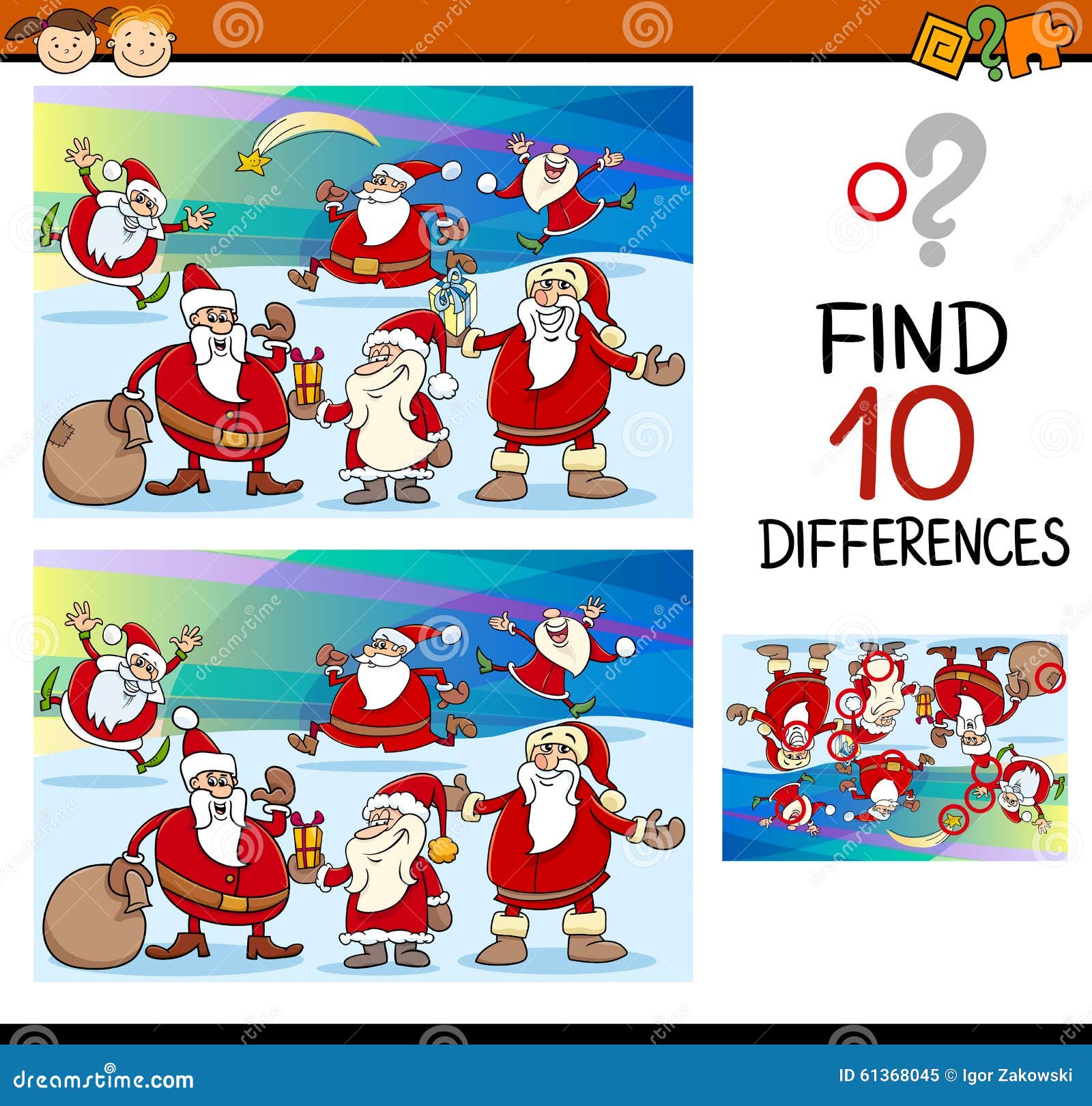 Educational Differences Task Stock Vector - Illustration of ready ...