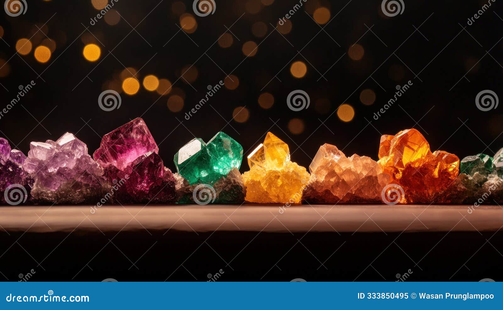An Educational Display of Different Mineral Types, Each Labeled with ...