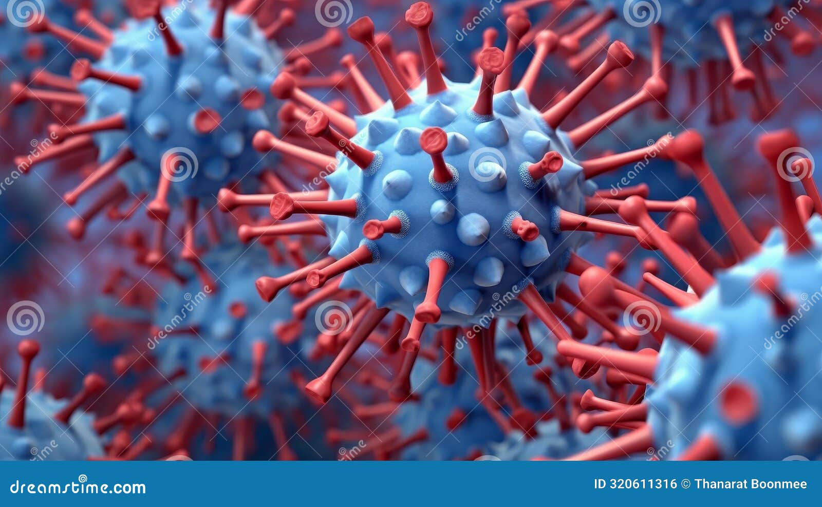Educational and Dynamic Virus Molecule Illustration Perfect for Biology ...