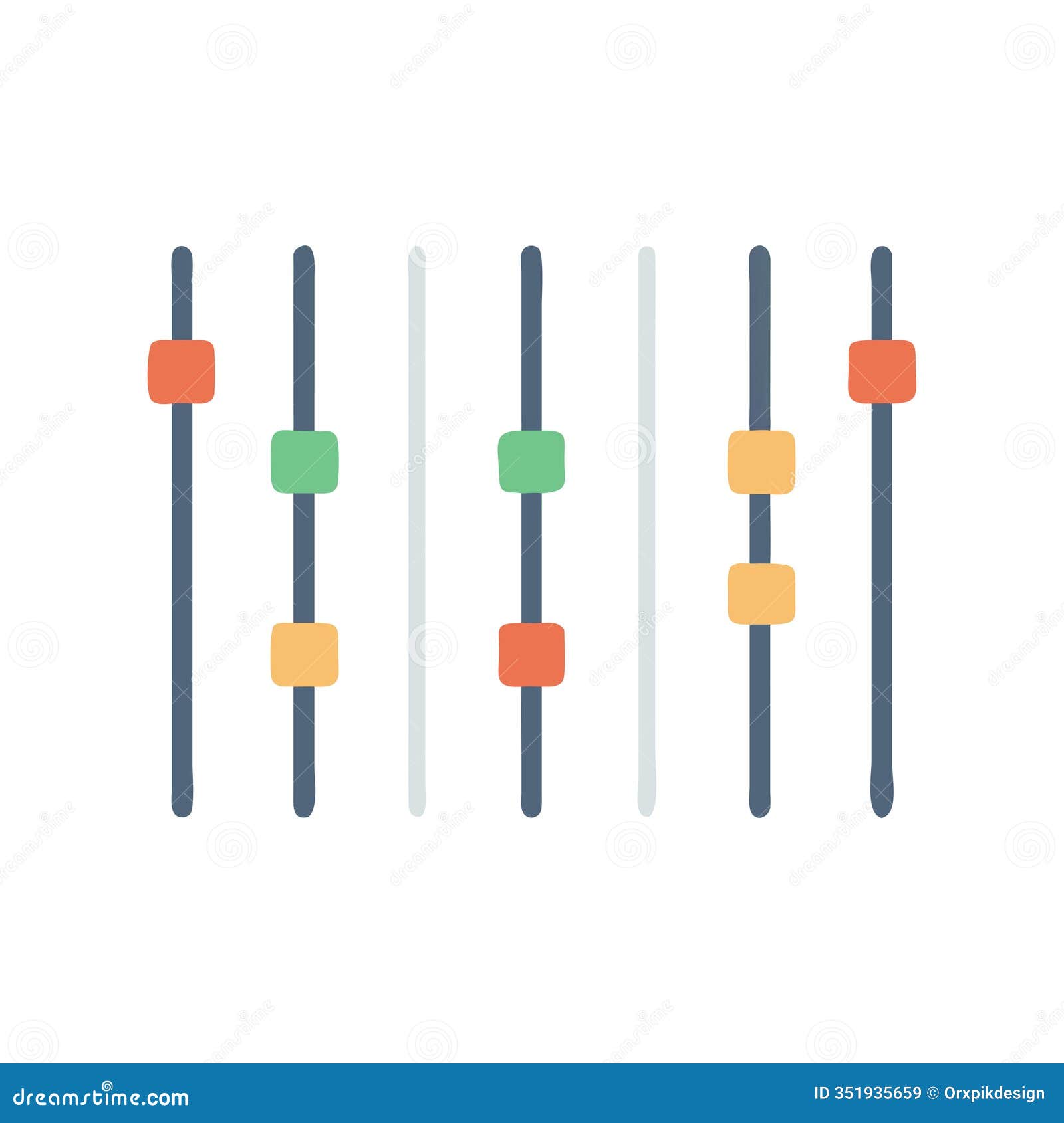 Educational Equalizer Icon stock vector. Illustration of design - 351935659