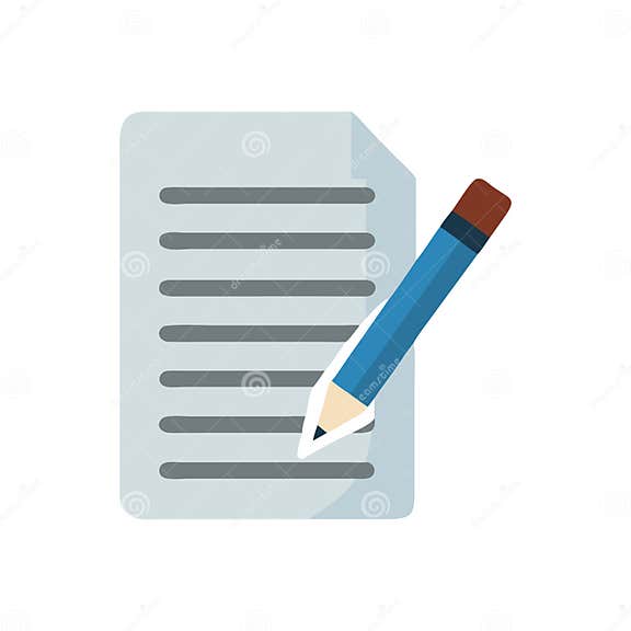 Educational Essay Icon stock vector. Illustration of book - 351935714