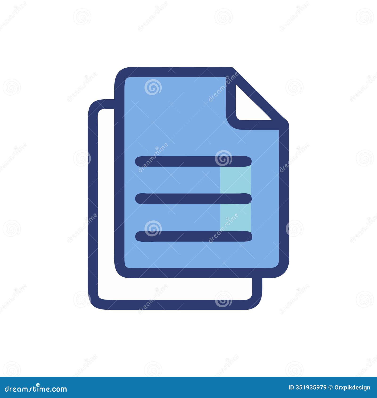 Educational File Stack Icon Stock Vector - Illustration of outline ...