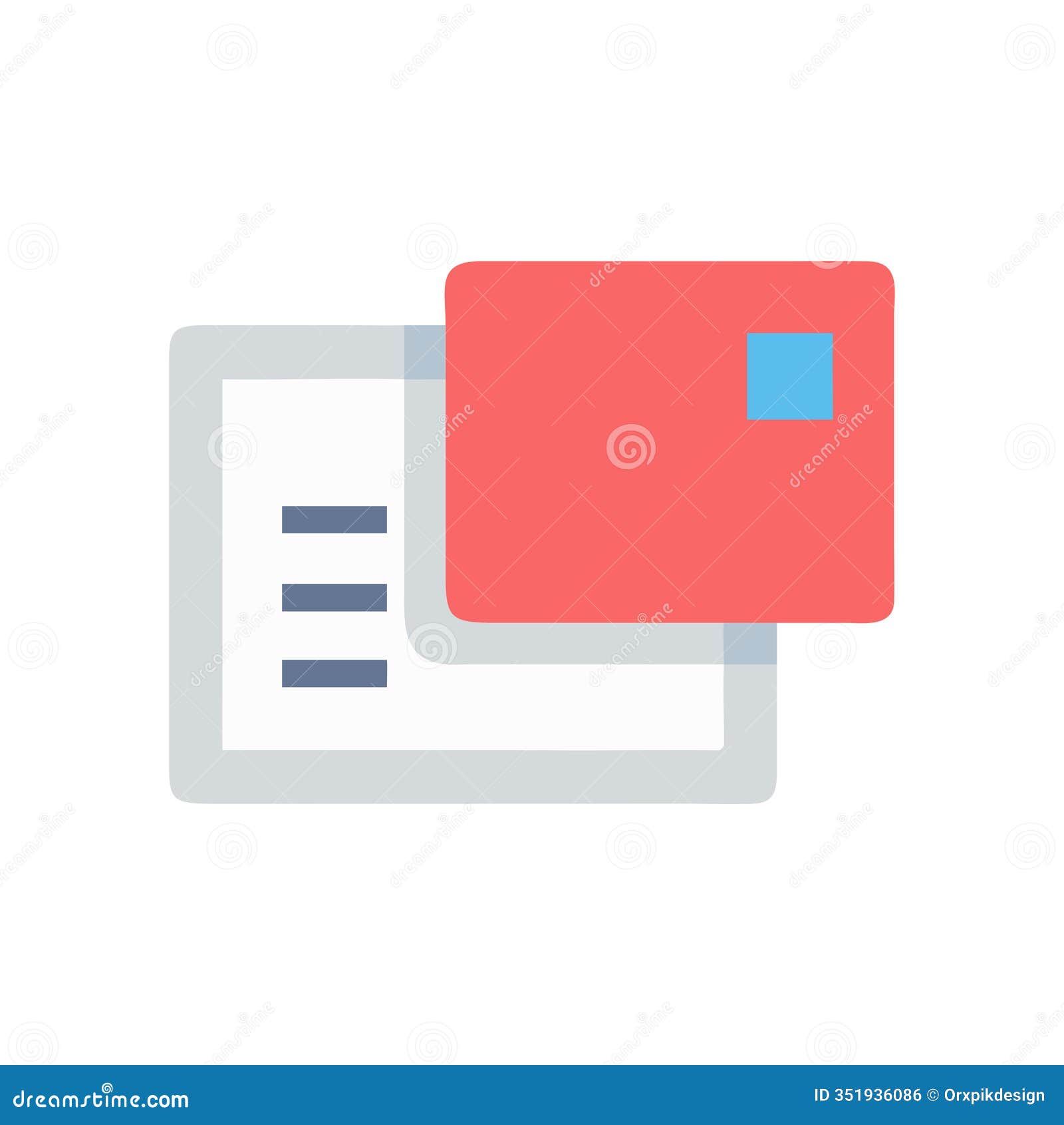 Educational Flashcard Icon stock vector. Illustration of university ...